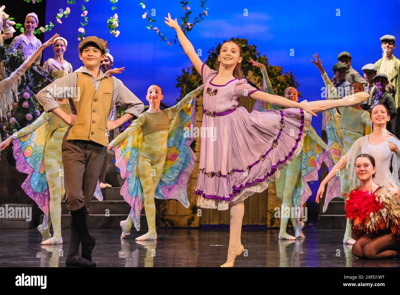 London, Großbritannien. Juli 2024. London Children's Ballet mit ...