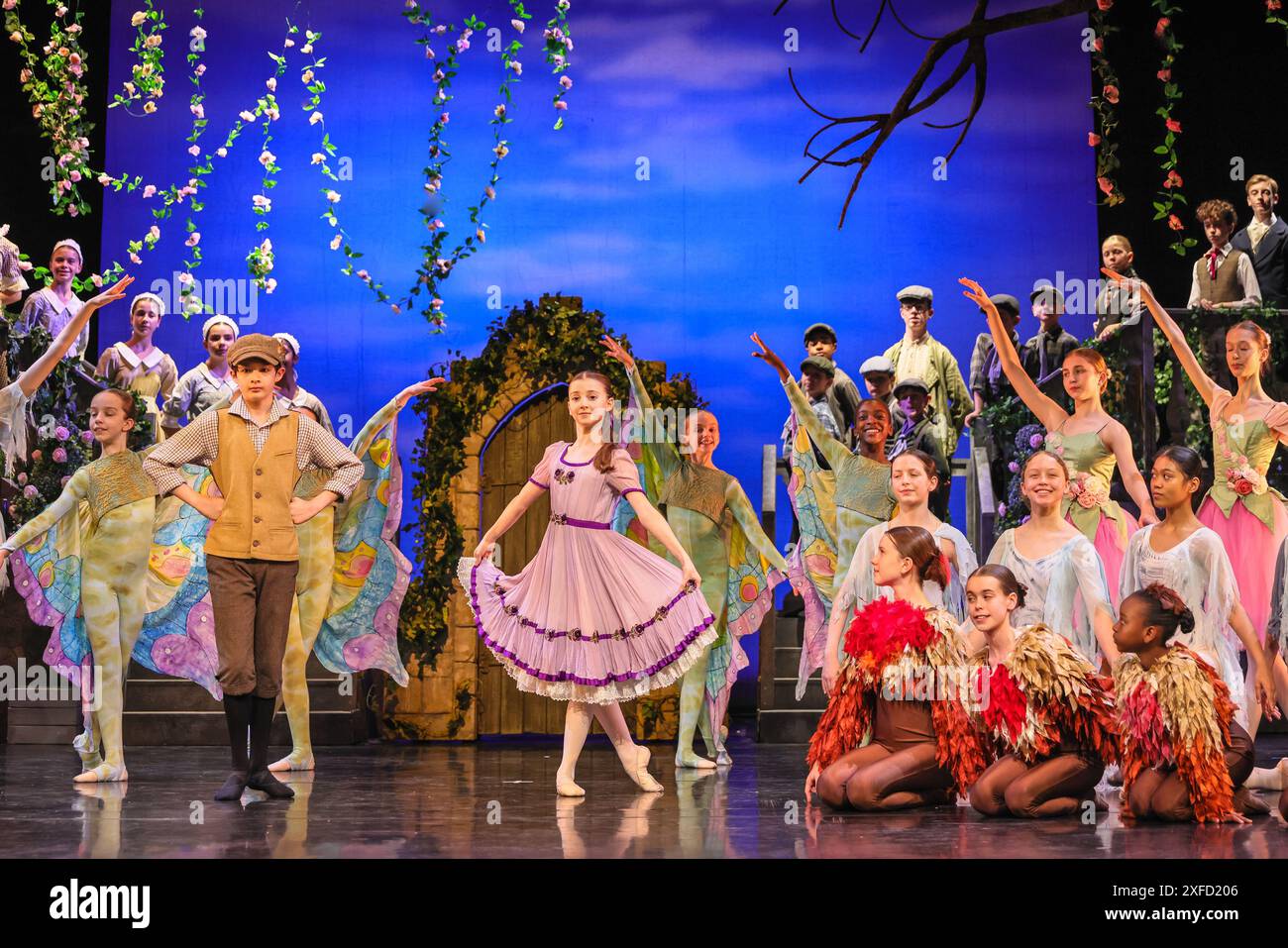 London, Großbritannien. Juli 2024. London Children's Ballet mit ...