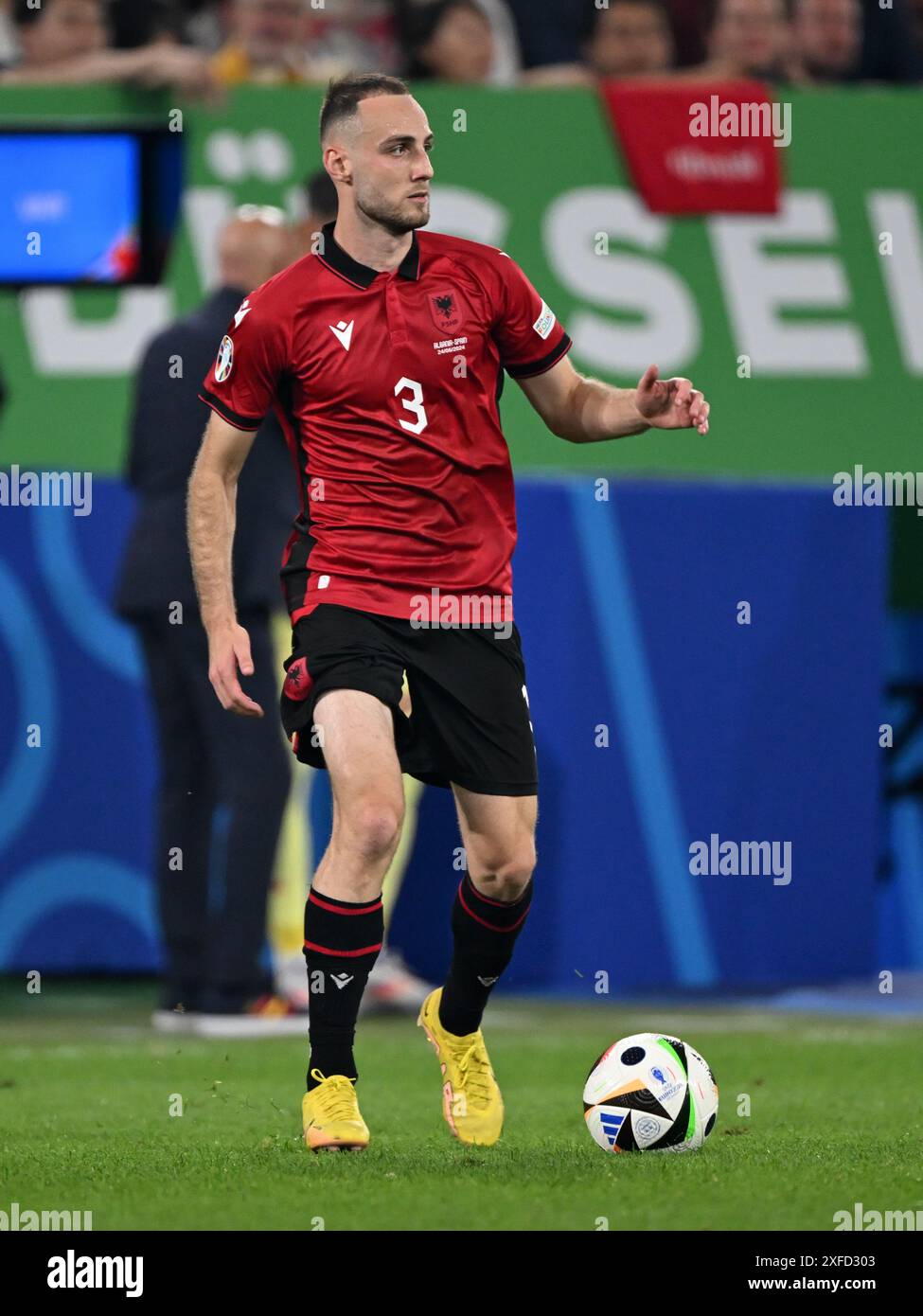 DÜSSELDORF - Mario Mitaj aus Albanien während des Gruppenspiels der ...