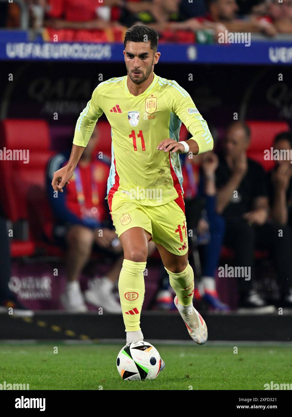 DÜSSELDORF - Ferran Torres aus Spanien während des Gruppenspiels der ...