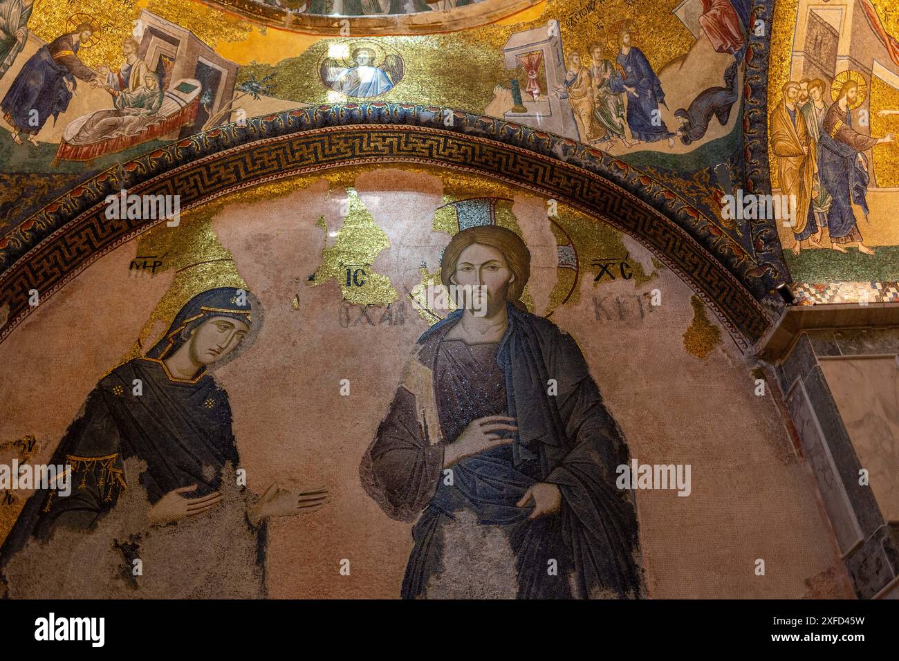 2. Juli 2024: Istanbul, Turkiye, 2. Juli 2024: Blick auf die prächtigen Mosaiken und Fresken der ...