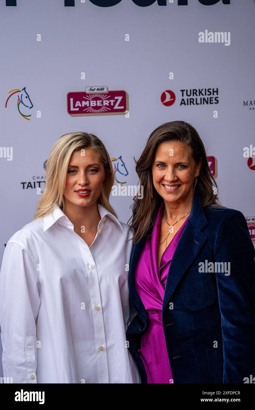 Luna und Dana Schweiger bei der Media Night 2024 beim CHIO Aachen Foto ...