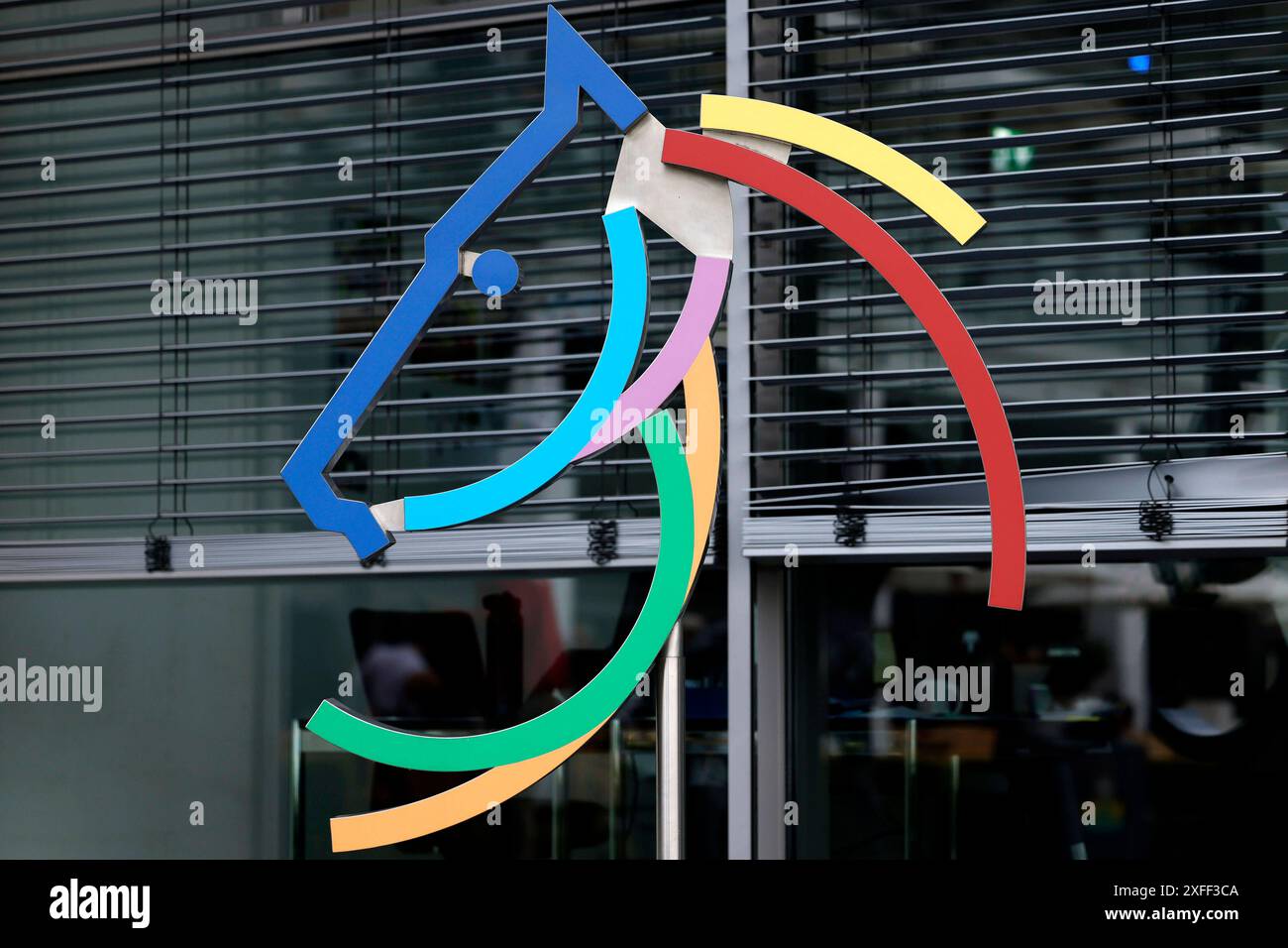 Das Logo des CHIO Aachen zu sehen bei der CHIO Media Night 2024 der ...