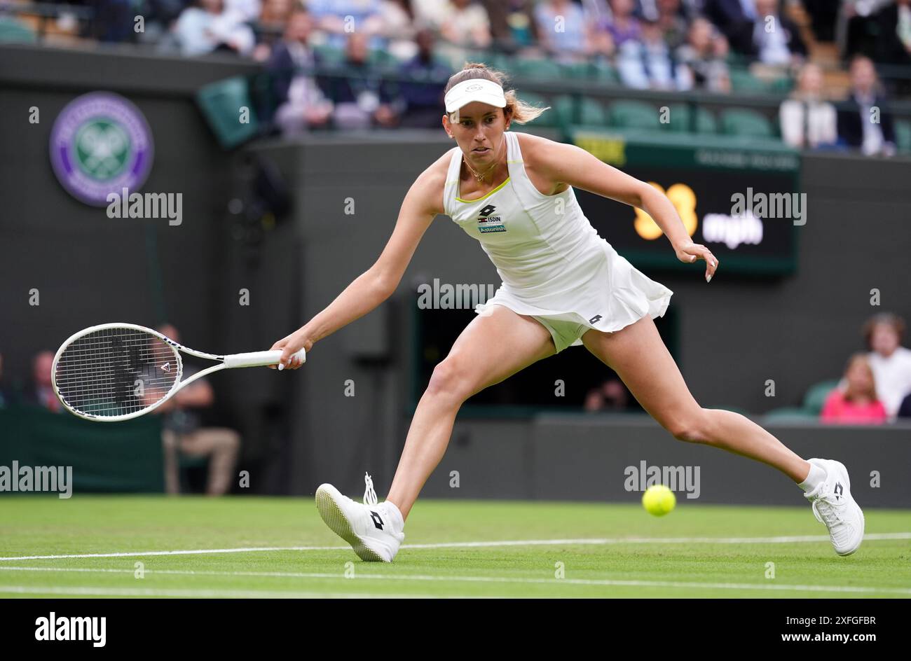 Elise Mertens im Kampf gegen Emma Raducanu (nicht abgebildet) am ...