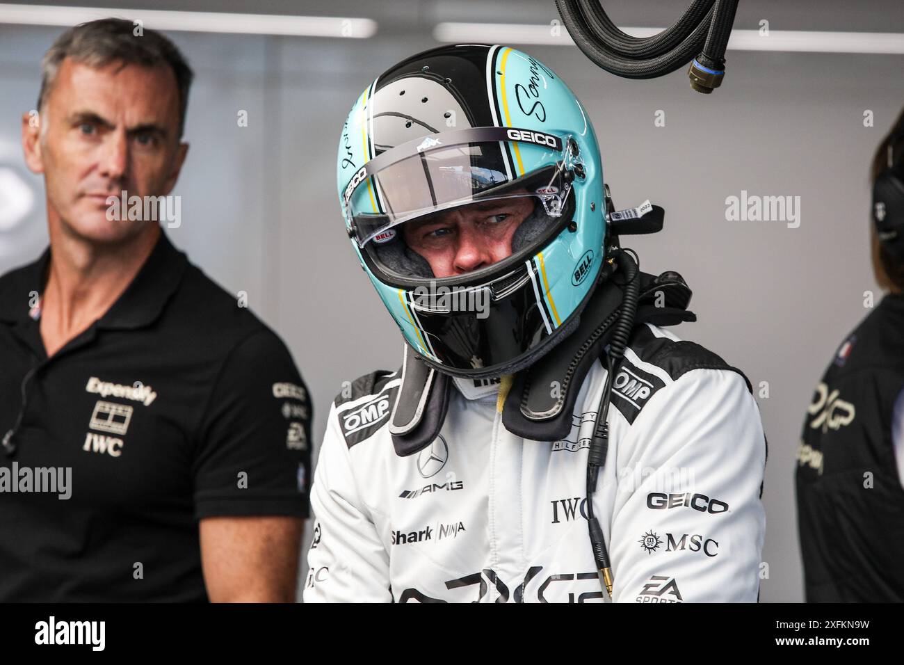 PITT Brad (USA), Schauspieler, der Sonny Hayes spielt, Fahrer des ...