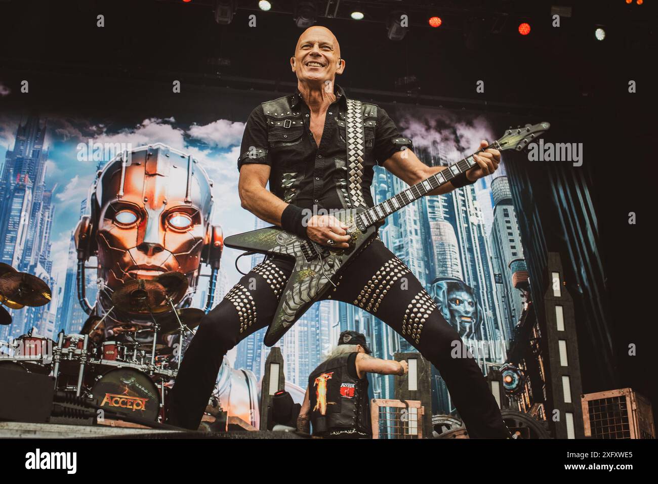 Die deutsche Heavy-Metal-Band ACCEPT trat beim dänischen Copenhell-Festival 2024 auf. Anrede ...