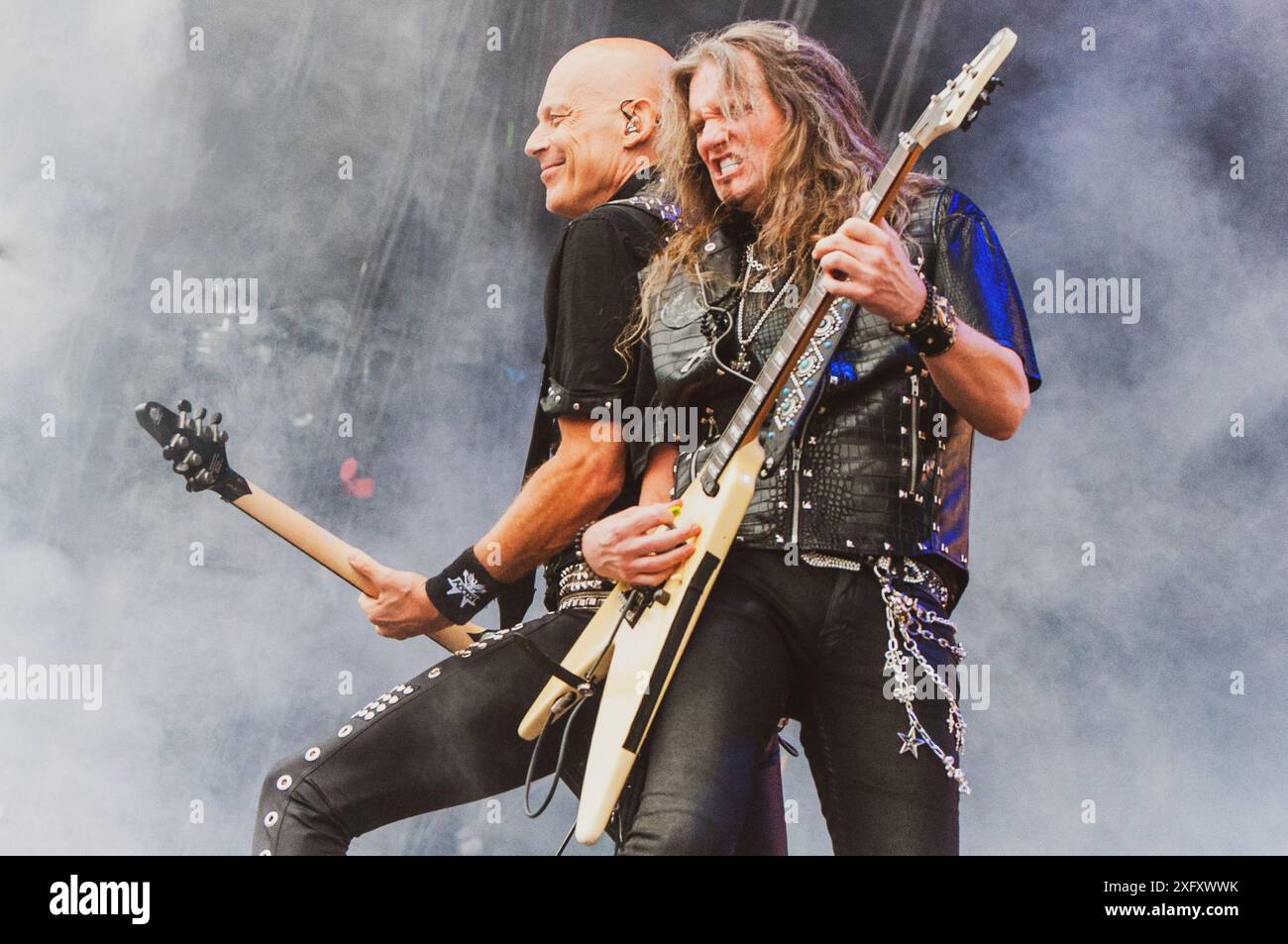 Die deutsche Heavy-Metal-Band ACCEPT trat beim dänischen Copenhell-Festival 2024 auf. Anrede ...