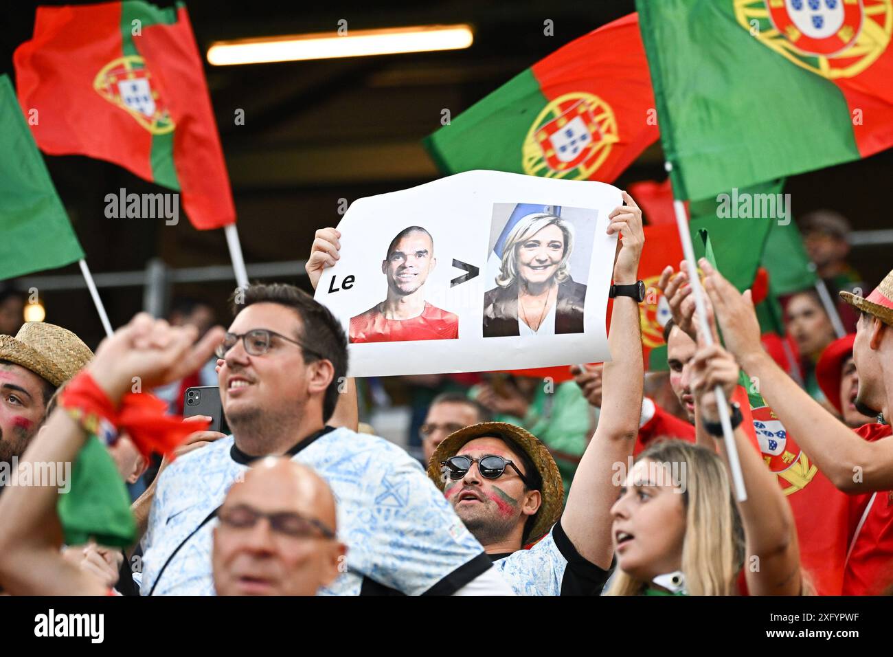 Hamburg, Deutschland. 5. Juli 2024. Fans bei der UEFA EURO 2024 - Viertelfinale - Portugal gegen ...