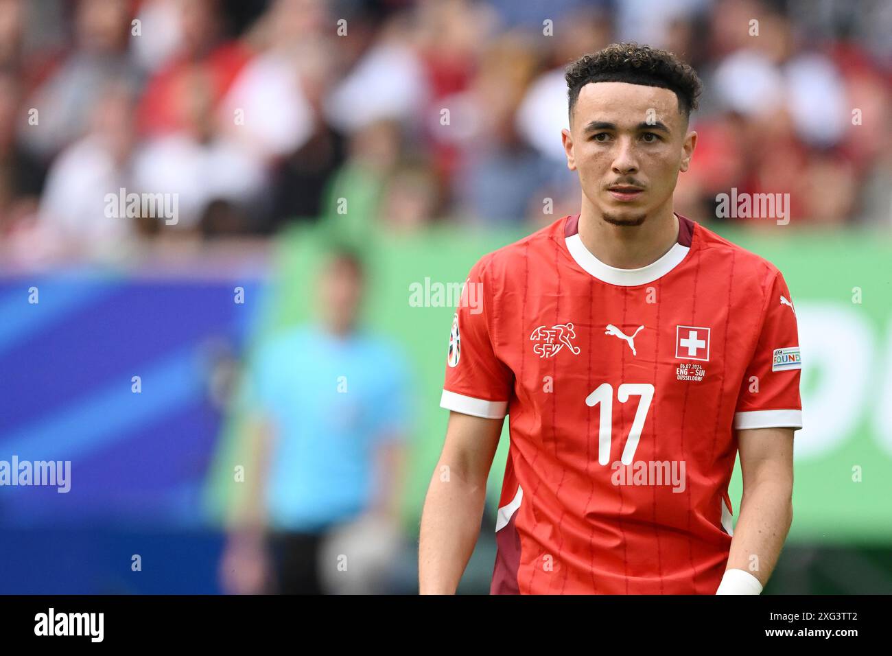 DÜSSELDORF - 06.07.2024, Ruben Vargas aus der Schweiz während des ...
