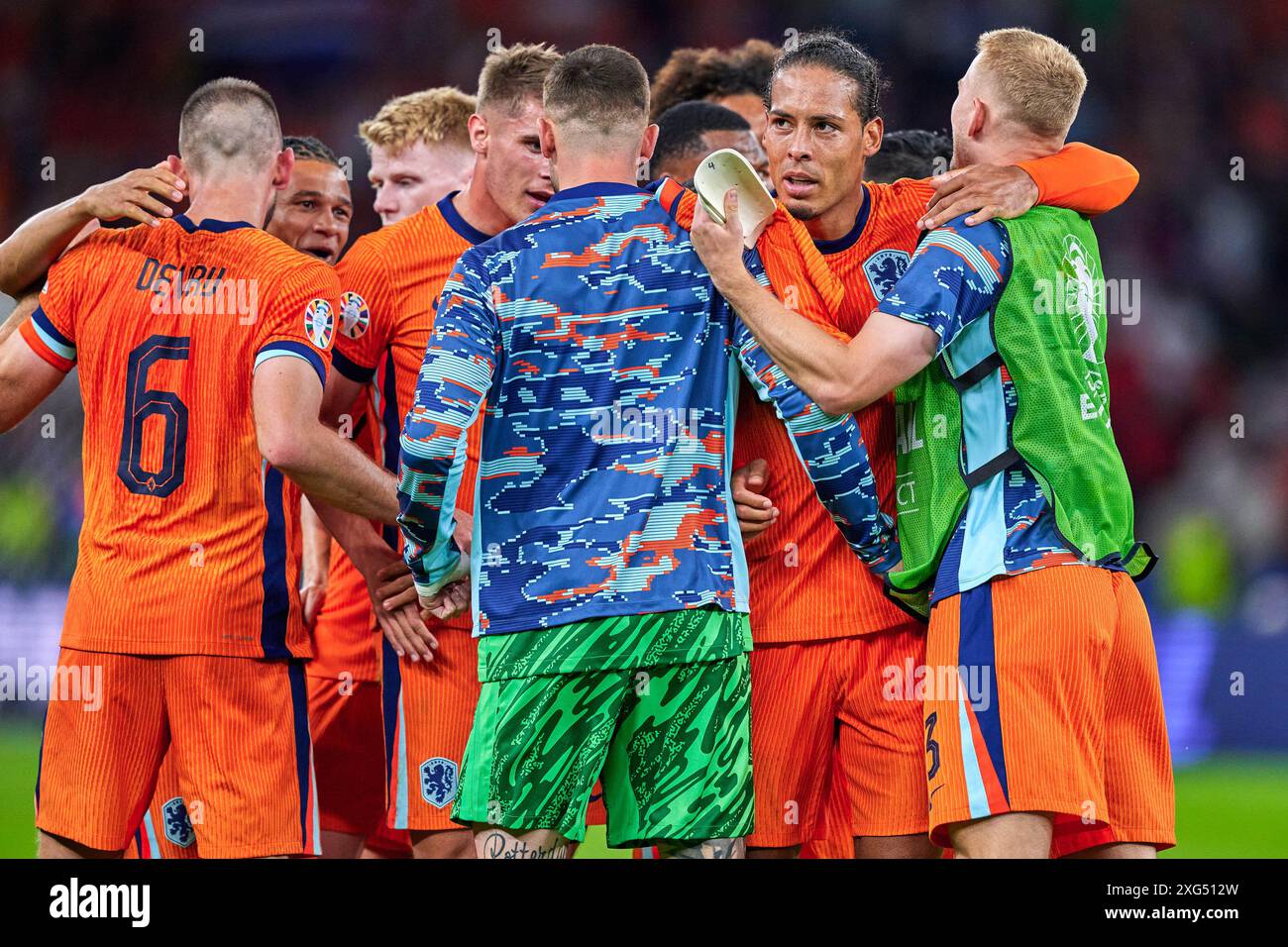 Niederlande jubelt ueber Sieg, GER, UEFA Euro 2024, Fussball Herren, UEFA EM 2024, Viertelfinale ...