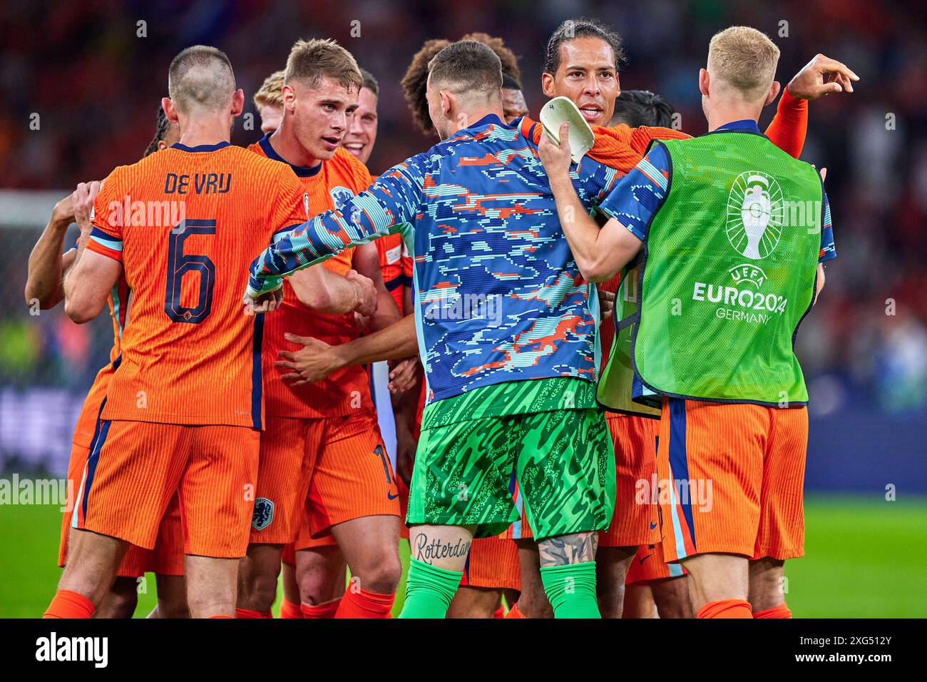 Niederlande jubelt ueber Sieg, GER, UEFA Euro 2024, Fussball Herren, UEFA EM 2024, Viertelfinale ...