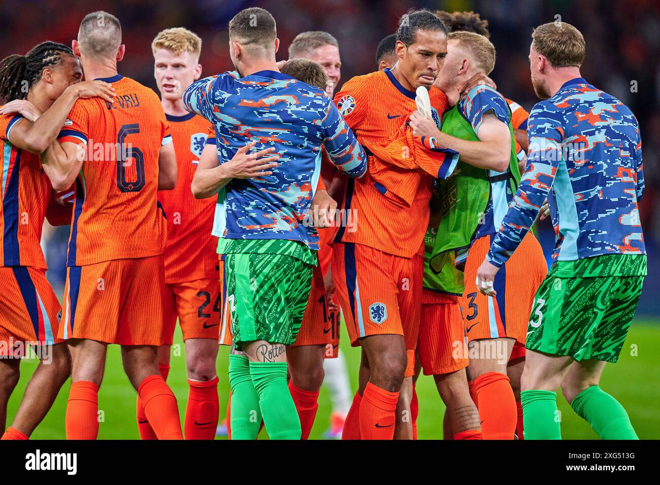 Niederlande jubelt ueber Sieg, GER, UEFA Euro 2024, Fussball Herren, UEFA EM 2024, Viertelfinale ...