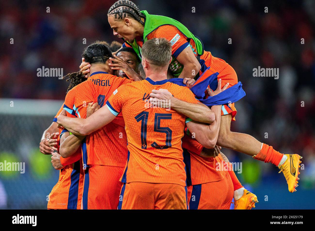 Niederlande jubelt ueber Sieg, GER, UEFA Euro 2024, Fussball Herren, UEFA EM 2024, Viertelfinale ...