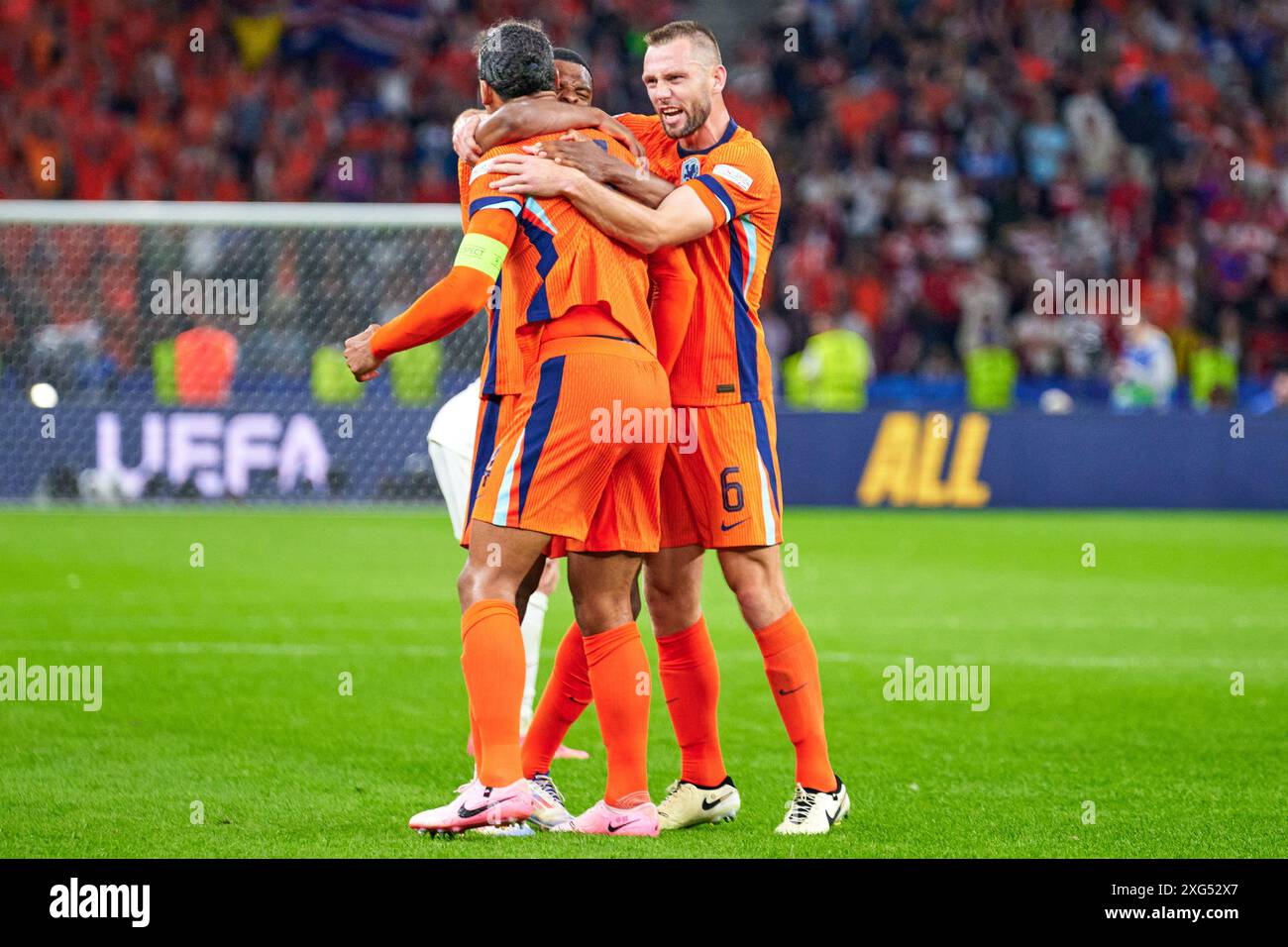 Niederlande jubelt ueber Sieg, GER, UEFA Euro 2024, Fussball Herren, UEFA EM 2024, Viertelfinale ...