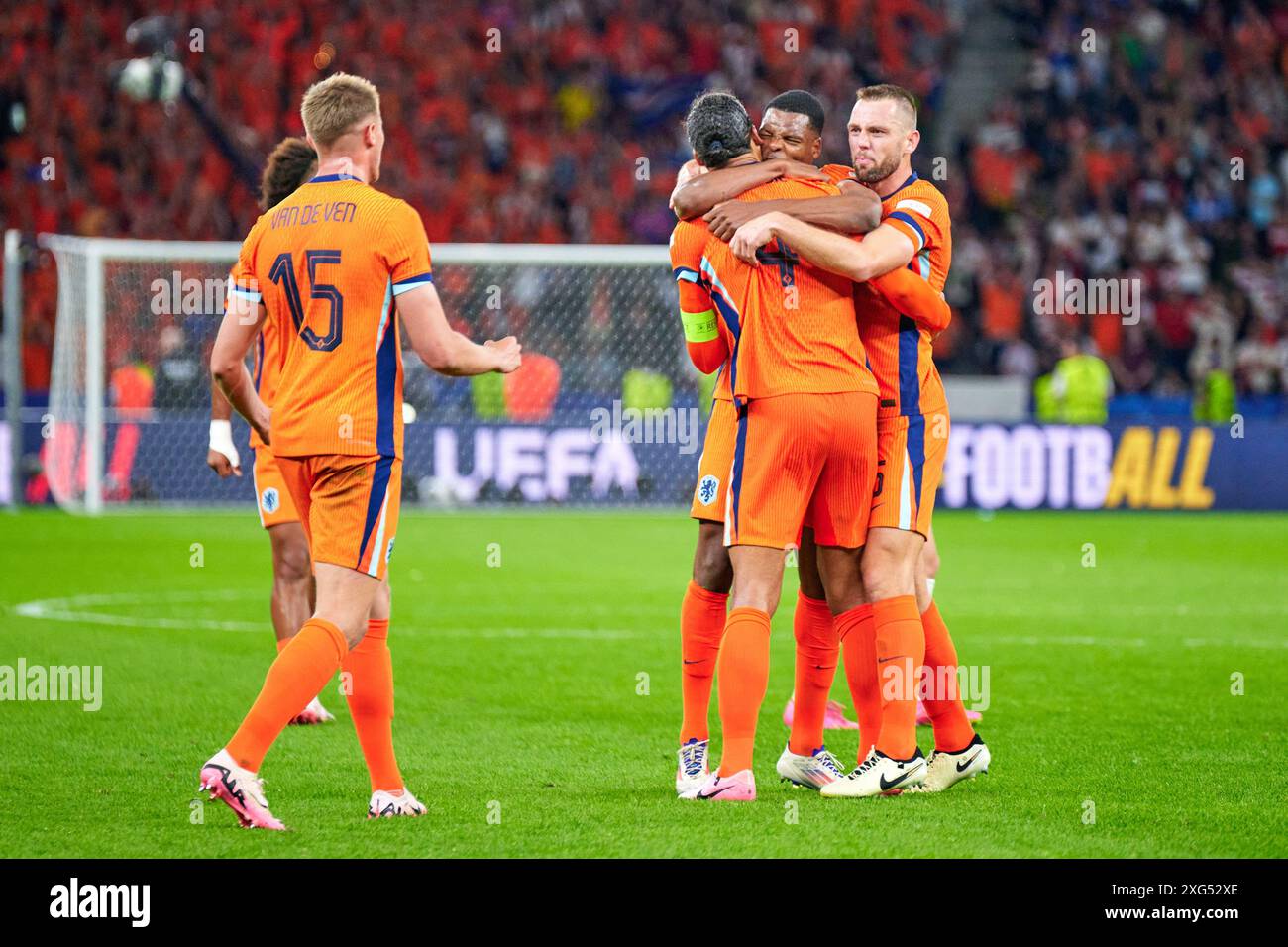 Niederlande jubelt ueber Sieg, GER, UEFA Euro 2024, Fussball Herren, UEFA EM 2024, Viertelfinale ...