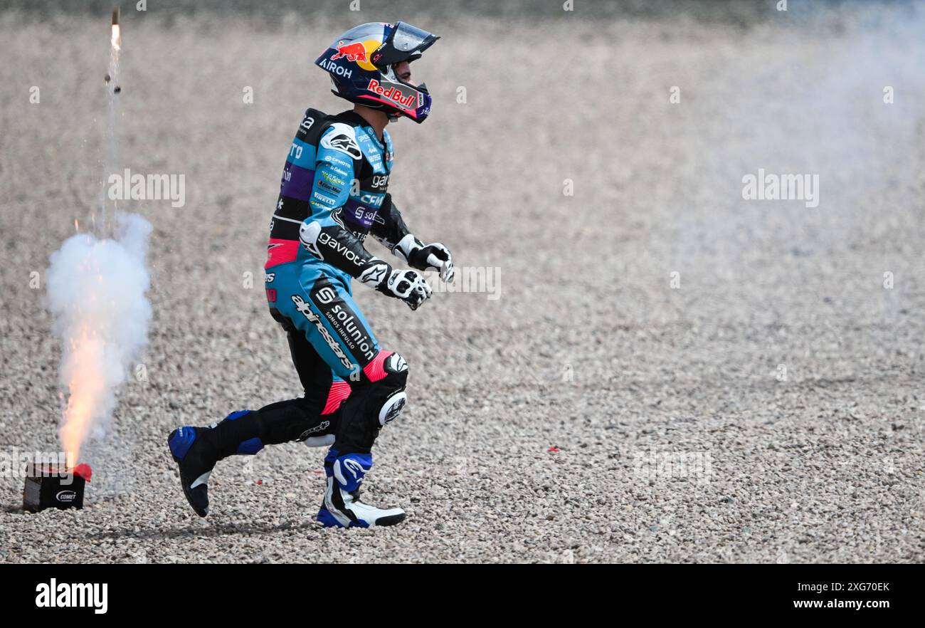 07 Juli 2024, Sachsen, Hohenstein-Ernstthal: Motorsport/Motorrad: Grand ...