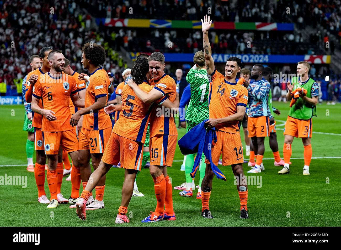 Berlin, Deutschland. Juli 2024. Berlin, Deutschland, 6. Juli 2024: Stefan de Vrij (6 Niederlande ...