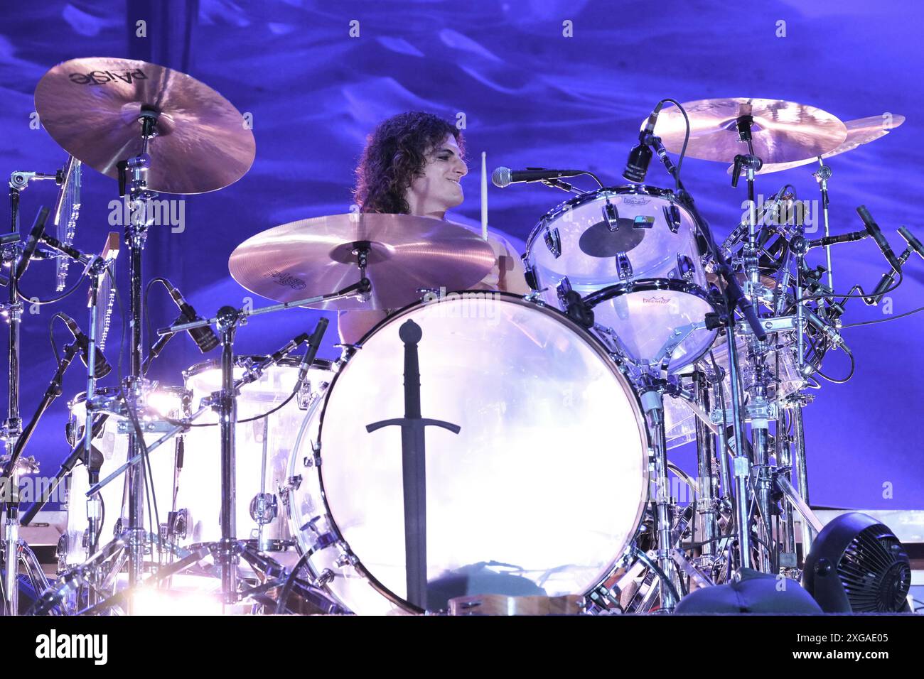 Daniel Robert Wagner von Greta Van Fleet tritt am 7. Juli 2024 live auf ...