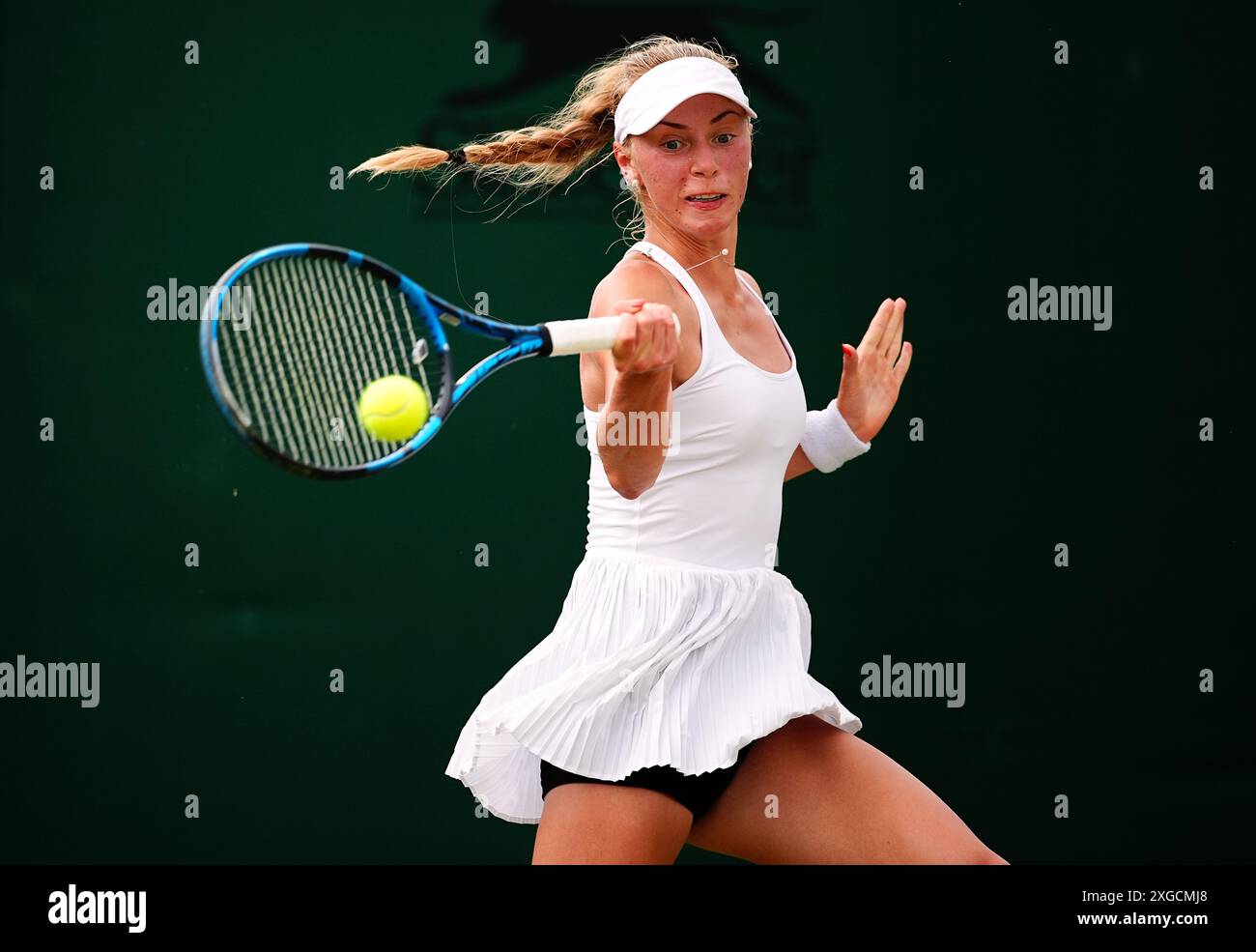 Gabia Paskauskas am 8. Tag der Wimbledon Championships 2024 im All ...