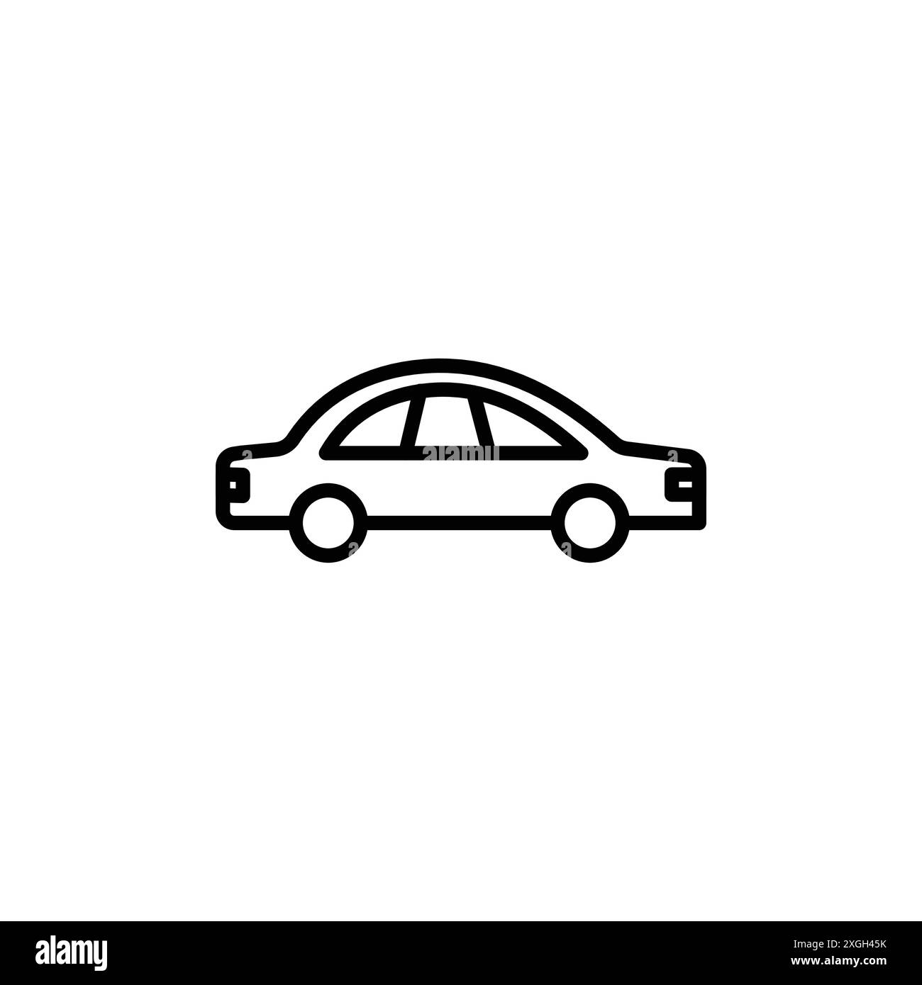 Car side view line drawing vector Stock-Vektorgrafiken kaufen - Alamy