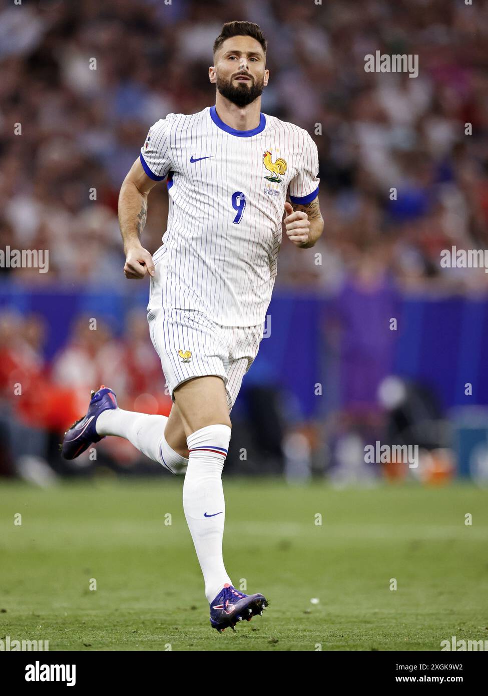 MÜNCHEN - Olivier Giroud (Frankreich) beim Halbfinalspiel der UEFA EURO ...