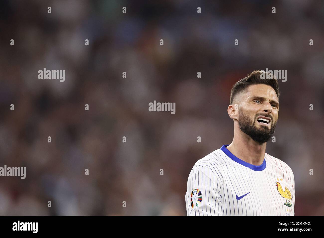 MÜNCHEN - Olivier Giroud (Frankreich) beim Halbfinalspiel der UEFA EURO ...
