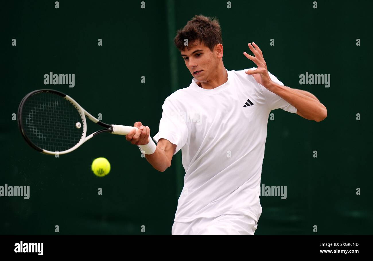 Rafael Jodar am 10. Tag der Wimbledon Championships 2024 im All England ...