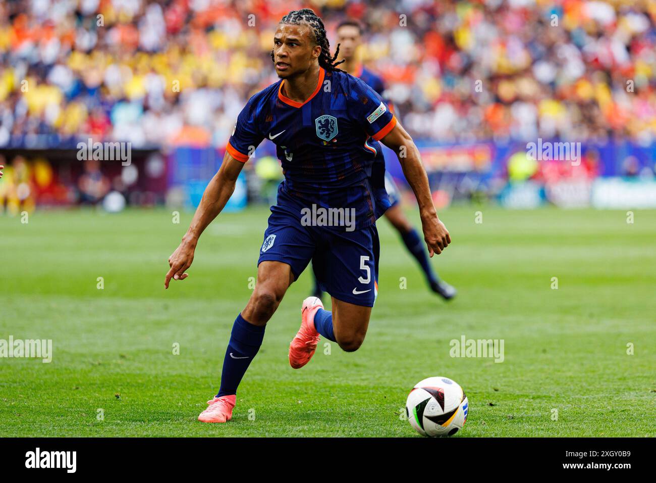 München, Deutschland. Juli 2024. Nathan Ake (Niederlande) war im Achtelfinale der UEFA Euro 2024 ...