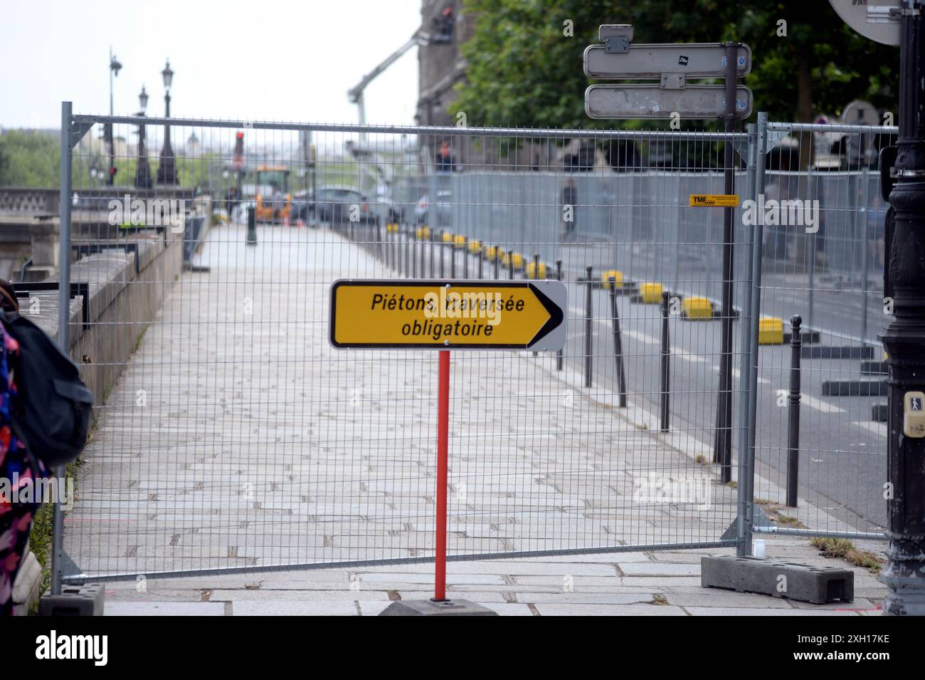 Illustration der Vorbereitungen und Baustellen zur Vorbereitung der ...