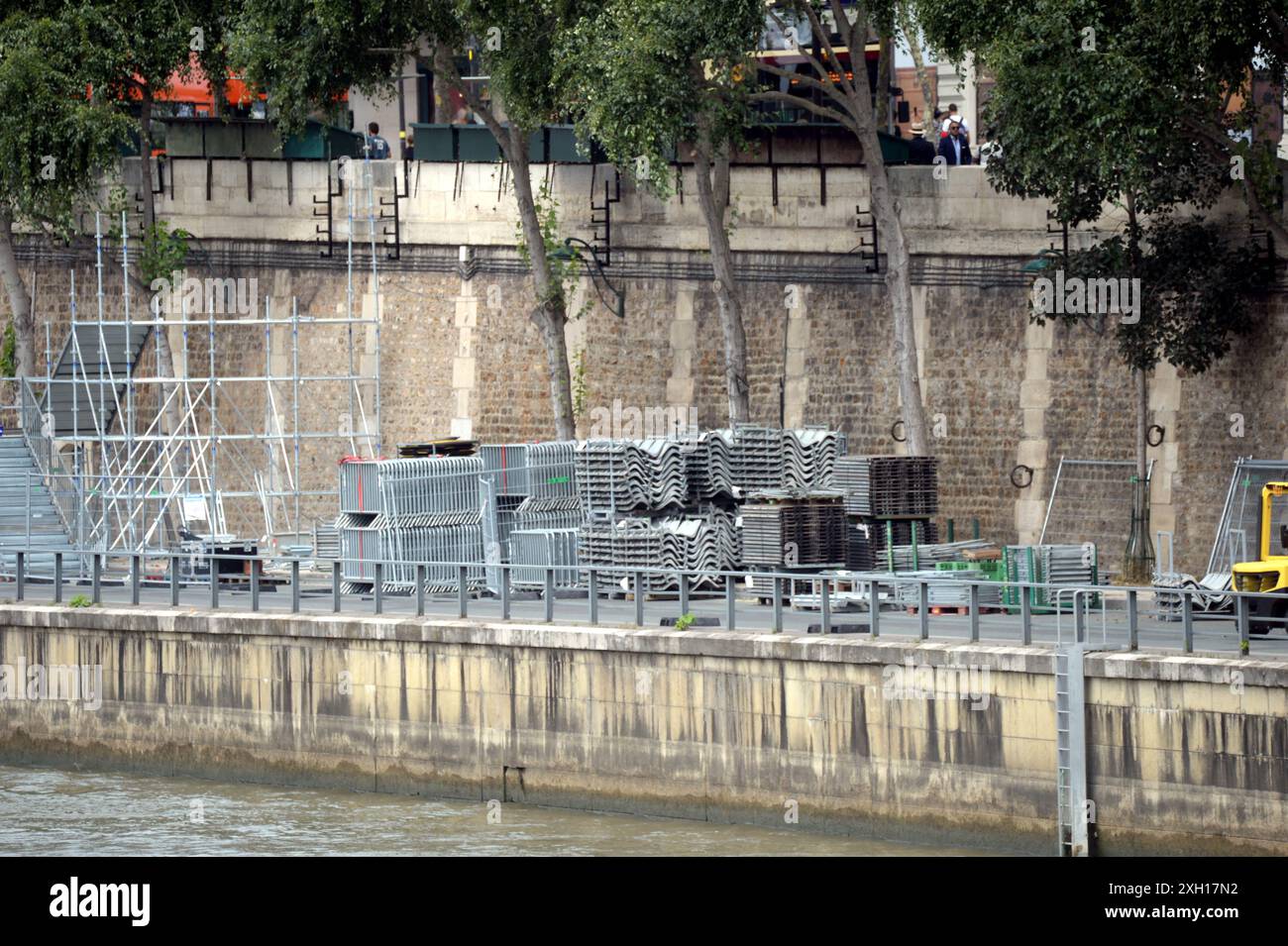 Illustration der Vorbereitungen und Baustellen zur Vorbereitung der ...