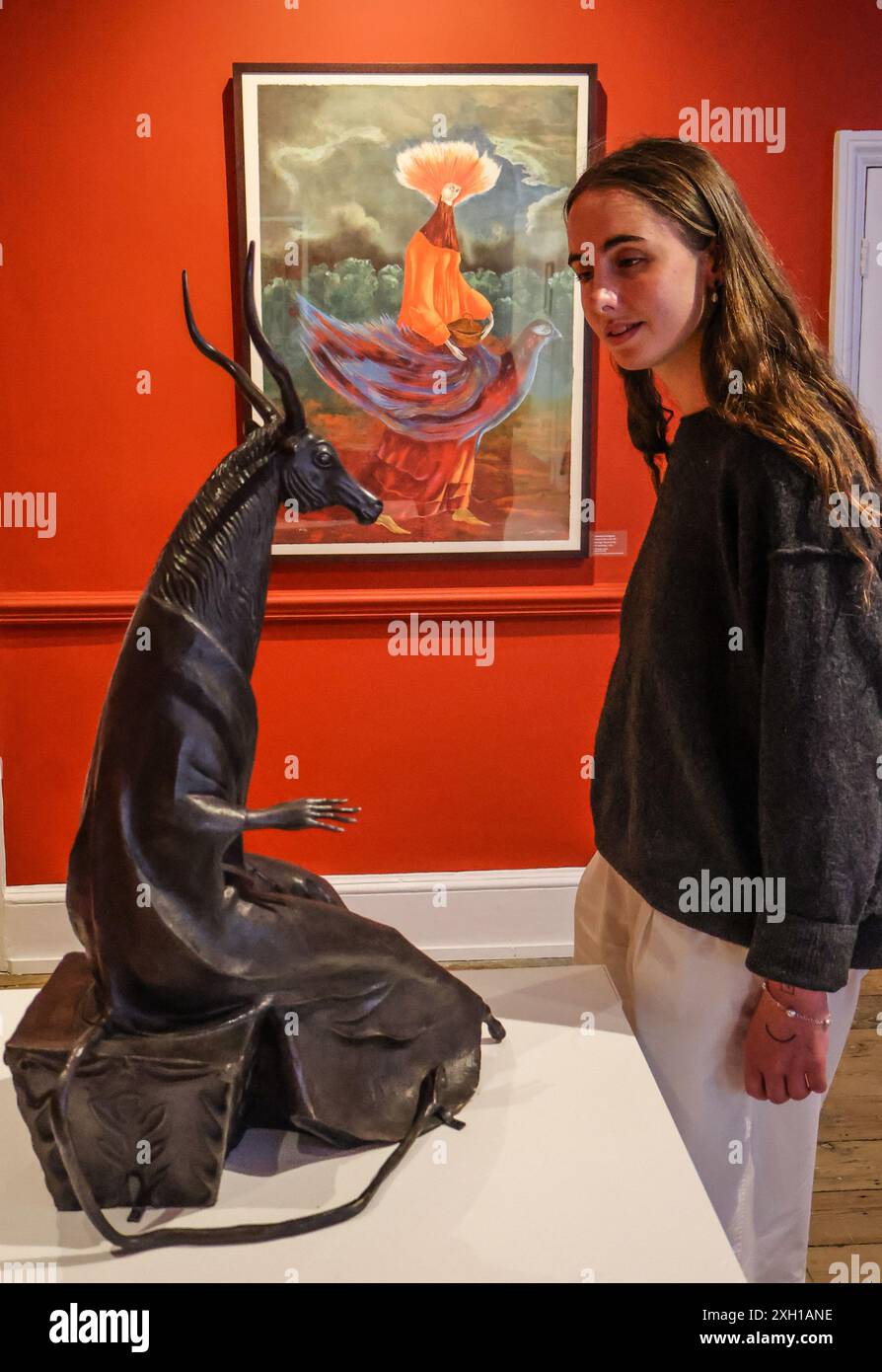 Petworth, West Sussex, Großbritannien. Juli 2024. (Zurück) Porträt der ...