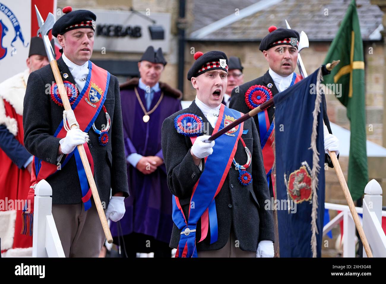 Jedburgh, Großbritannien. Juli 2024. Jethart Callant's Festival 2024 ...
