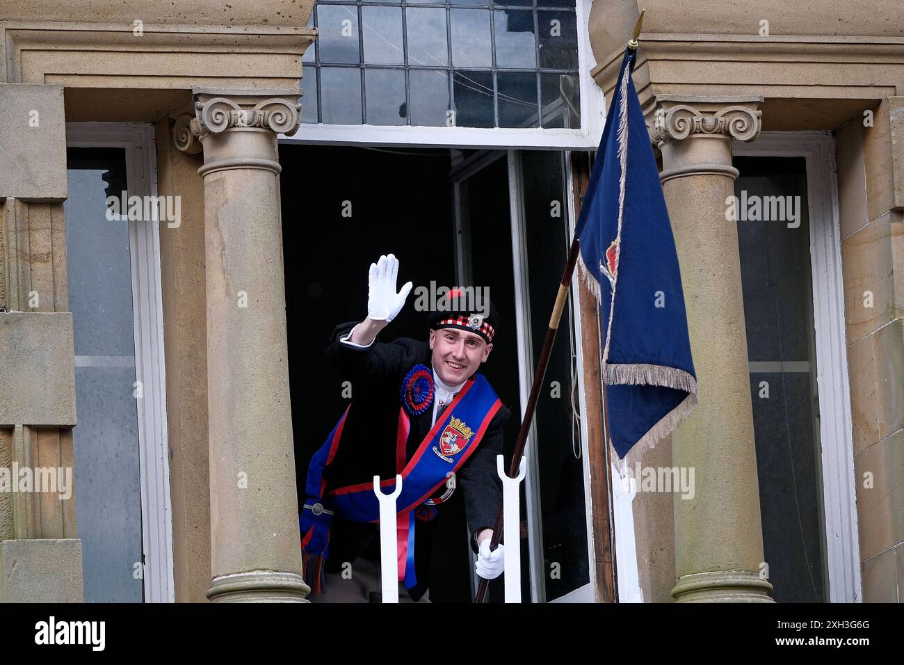 Jedburgh, Großbritannien. Juli 2024. Jethart Callant's Festival 2024 ...