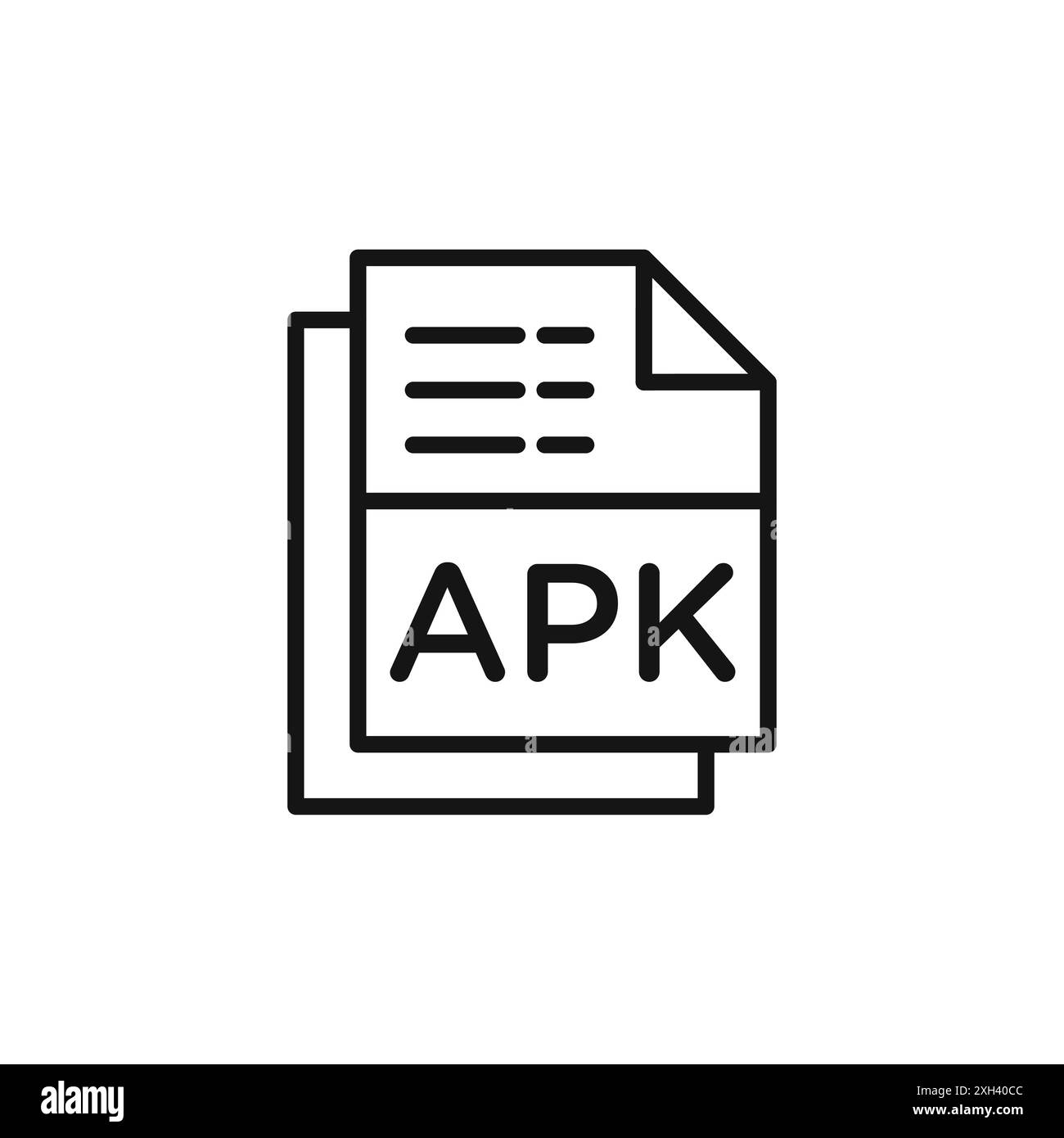 Apk logo design Stock-Vektorgrafiken kaufen - Alamy