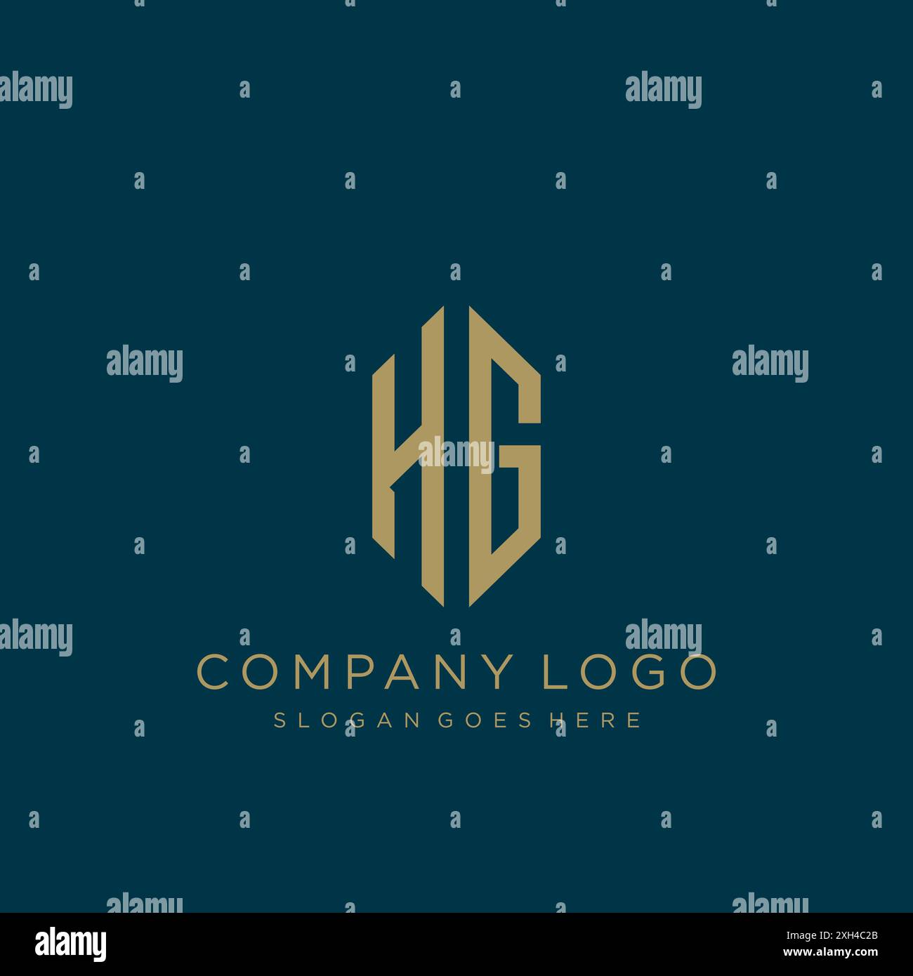 Logo de la letra hg Stock-Vektorgrafiken kaufen - Alamy