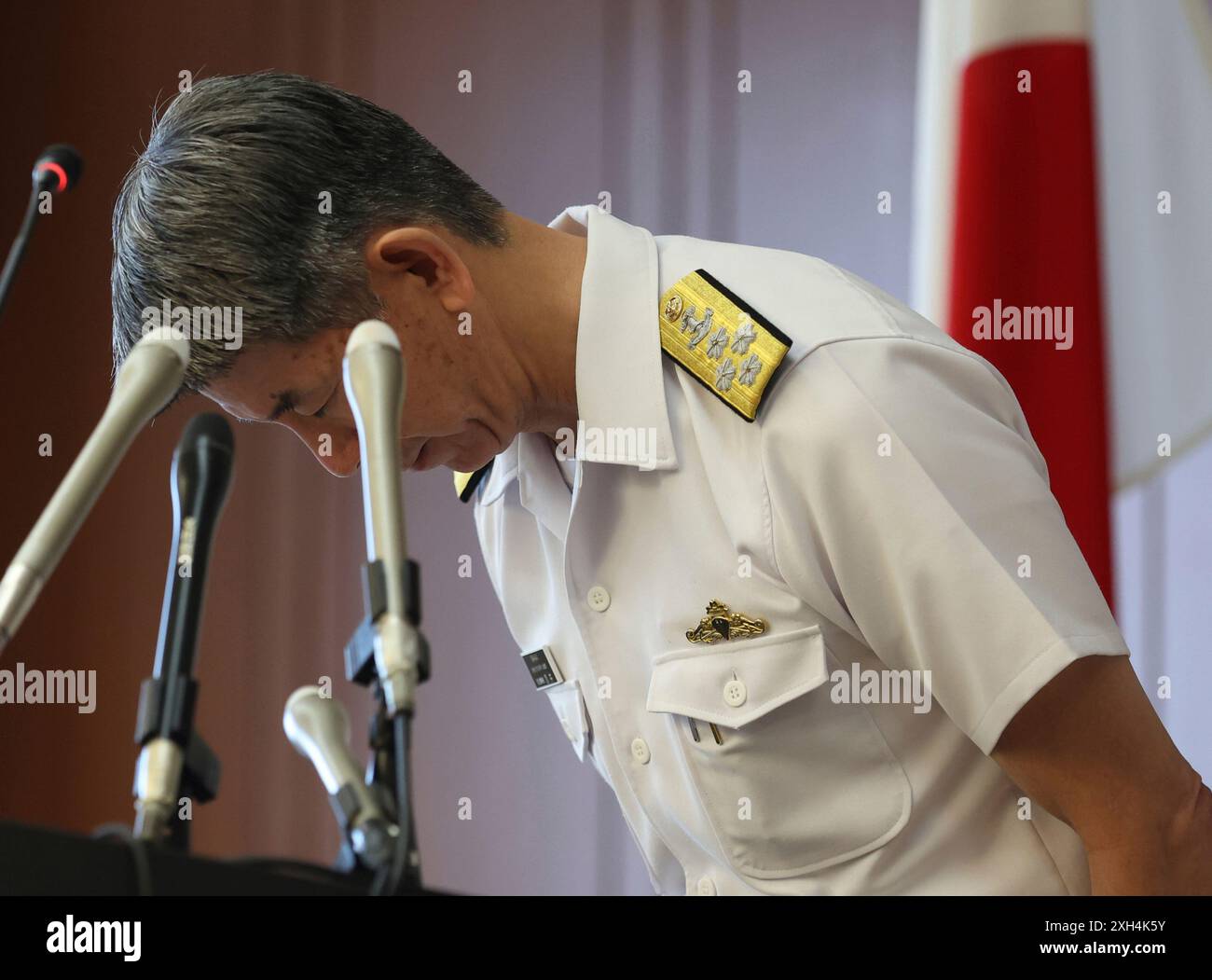 Admiral Ryo Sakai, the Chief of staff of Japan Maritime Self-Defense ...