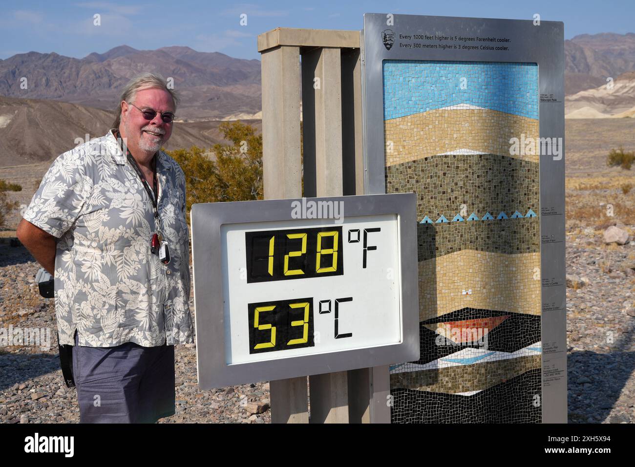 Jay Christensen von Sherman Oaks, Kalifornien, posiert mit dem ...