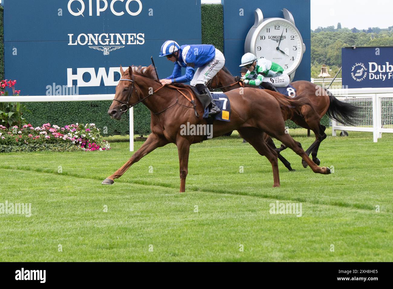 Ascot, Großbritannien. Juli 2024. Horse Ya Hafhd, geritten von Jockey ...