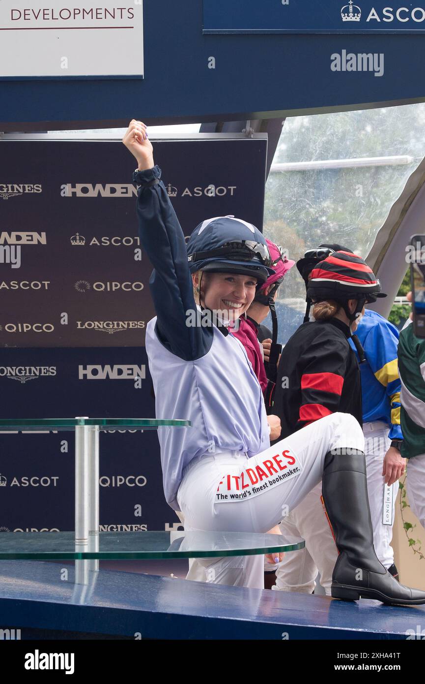 Ascot, Berkshire, Großbritannien. Juli 2024. Die Gewinnerpräsentation ...
