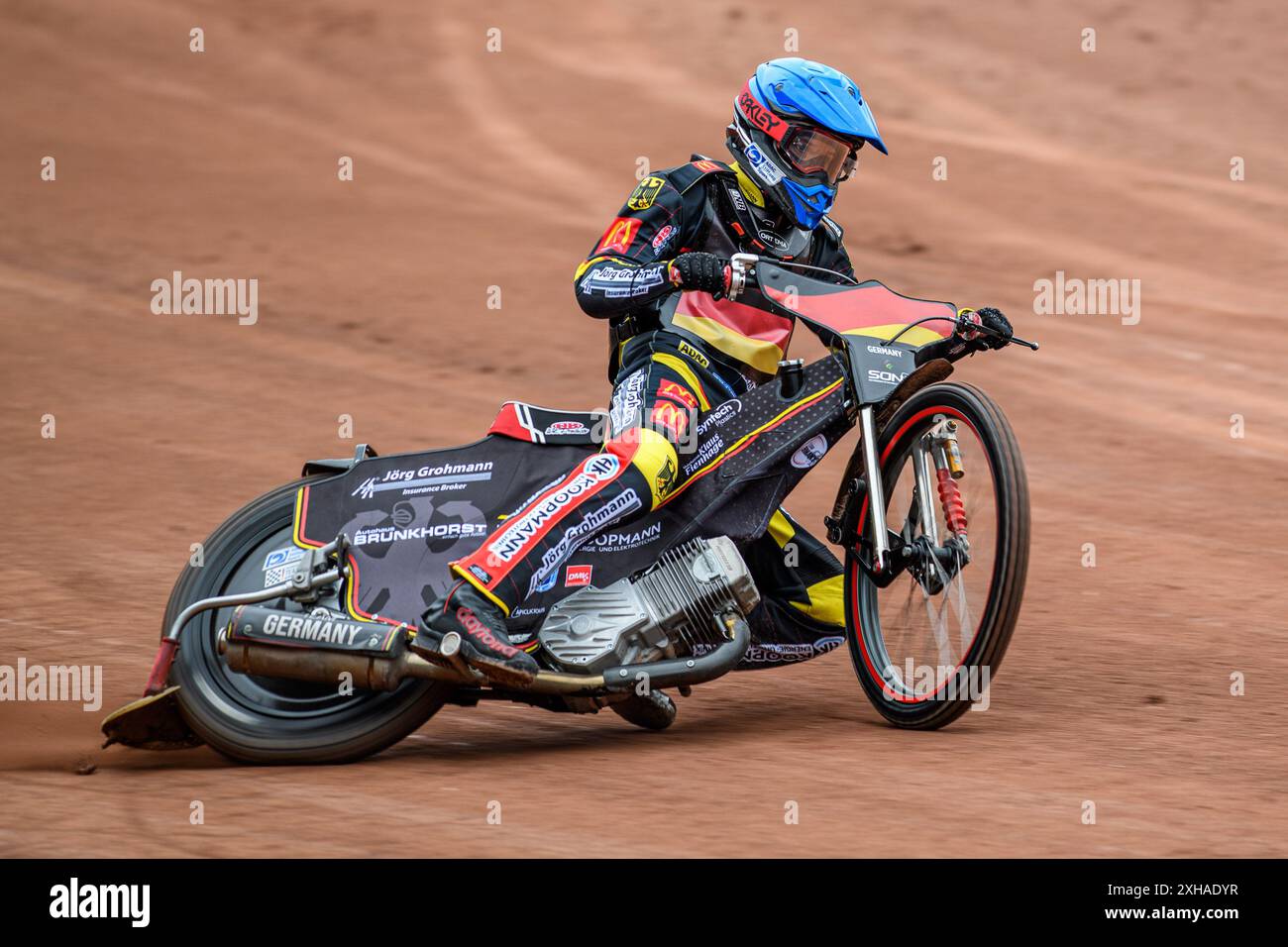 Jonny Wynant aus Deutschland trainiert am Freitag, den 12. Juli 2024 ...