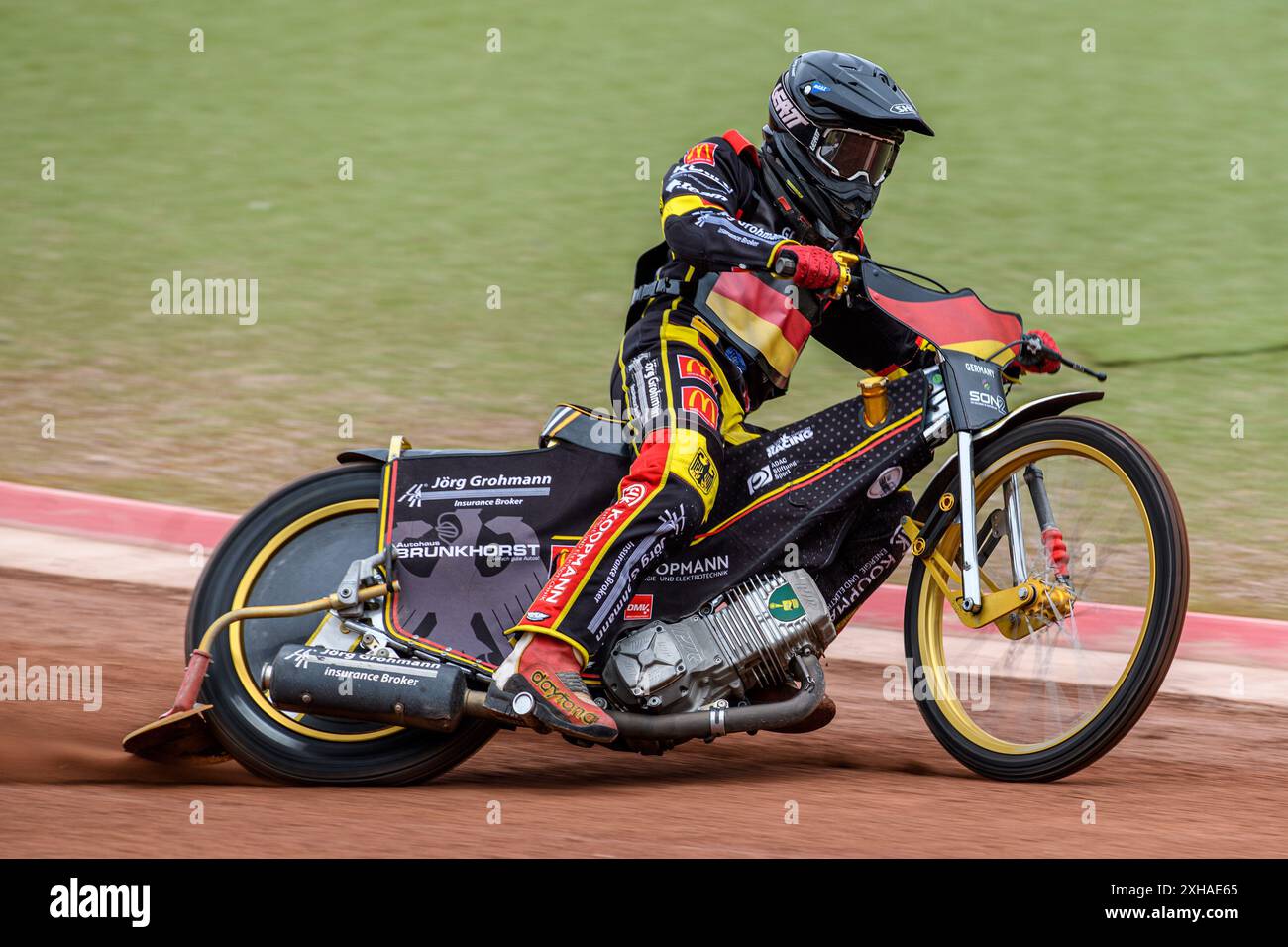 Jonny Wynant aus Deutschland trainiert am Freitag, den 12. Juli 2024 ...