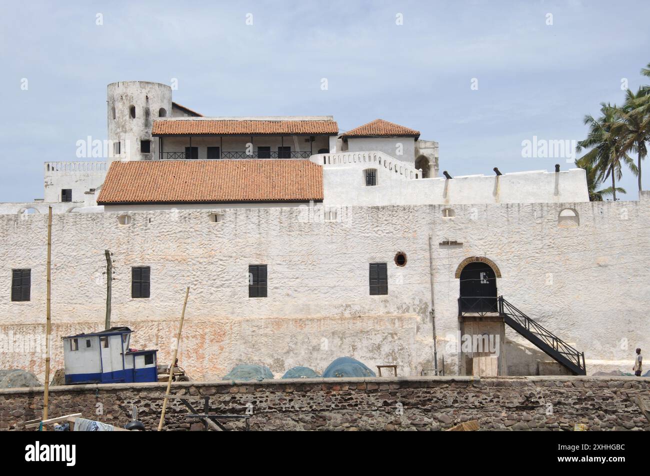 Cape Coast Castle, Cape Coast, Ghana. Die Cape Coast Castle (Schwedisch ...