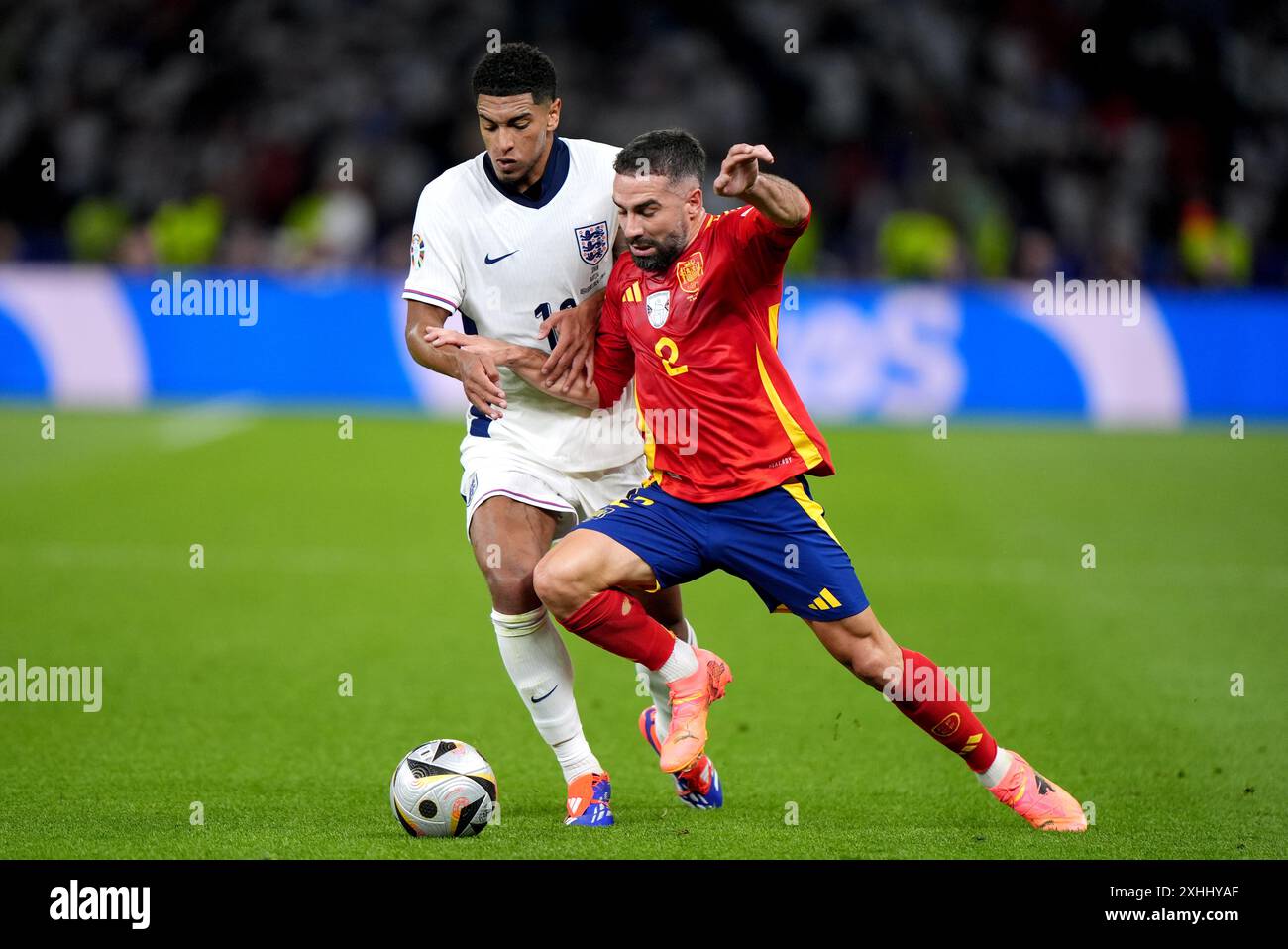 Englands Jude Bellingham kämpfte im Endspiel der UEFA Euro 2024 im ...