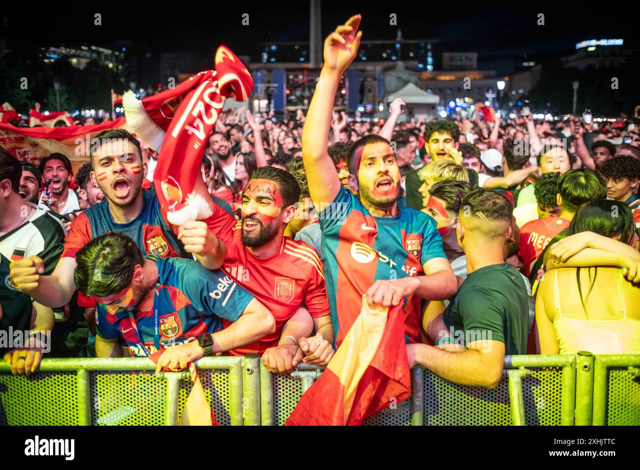Spanische Fans in Stuttgart 20240714 UEFA EURO 2024 Public Viewing ...