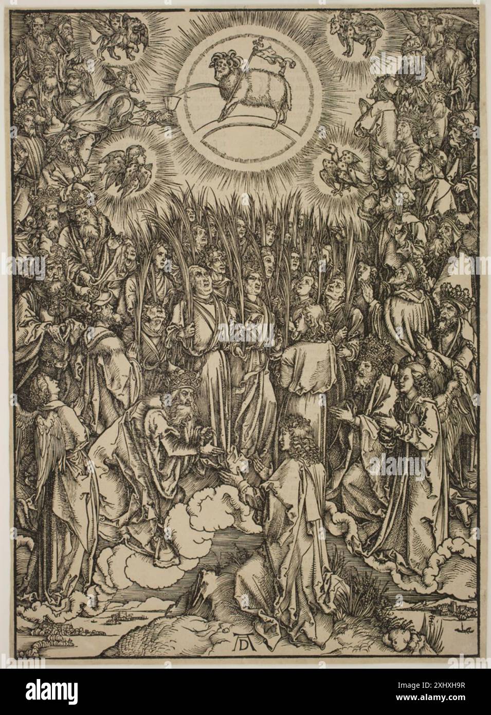 Die Anbetung des Lammes Dürer, Albrecht 1471 - 1528 Holzschnitt, Print ...