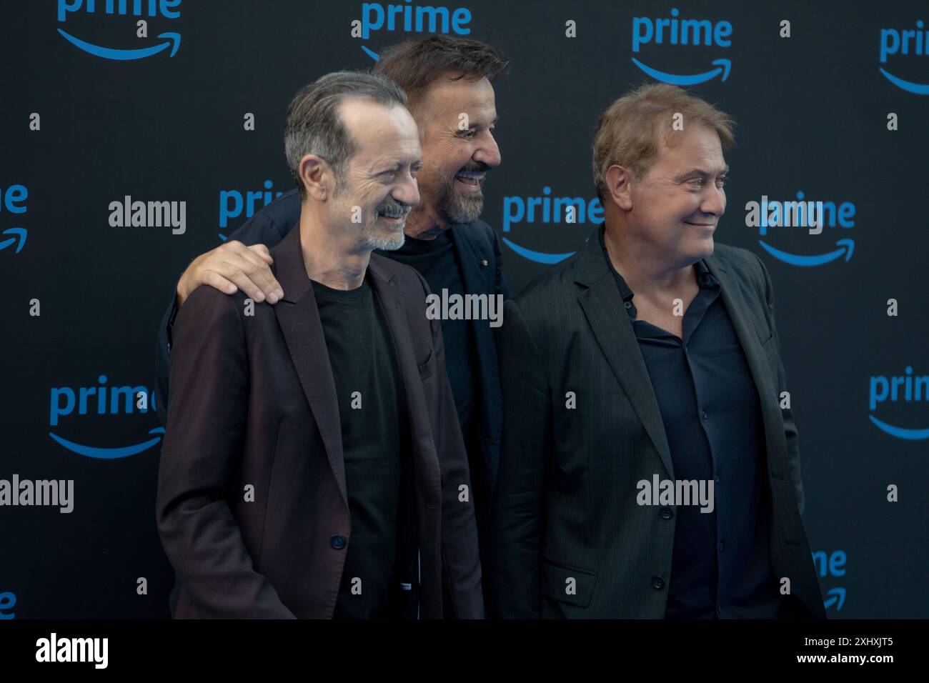 Rom, Italien. Juli 2024. Rocco Papaleo, Christian de Sica und Corrado ...