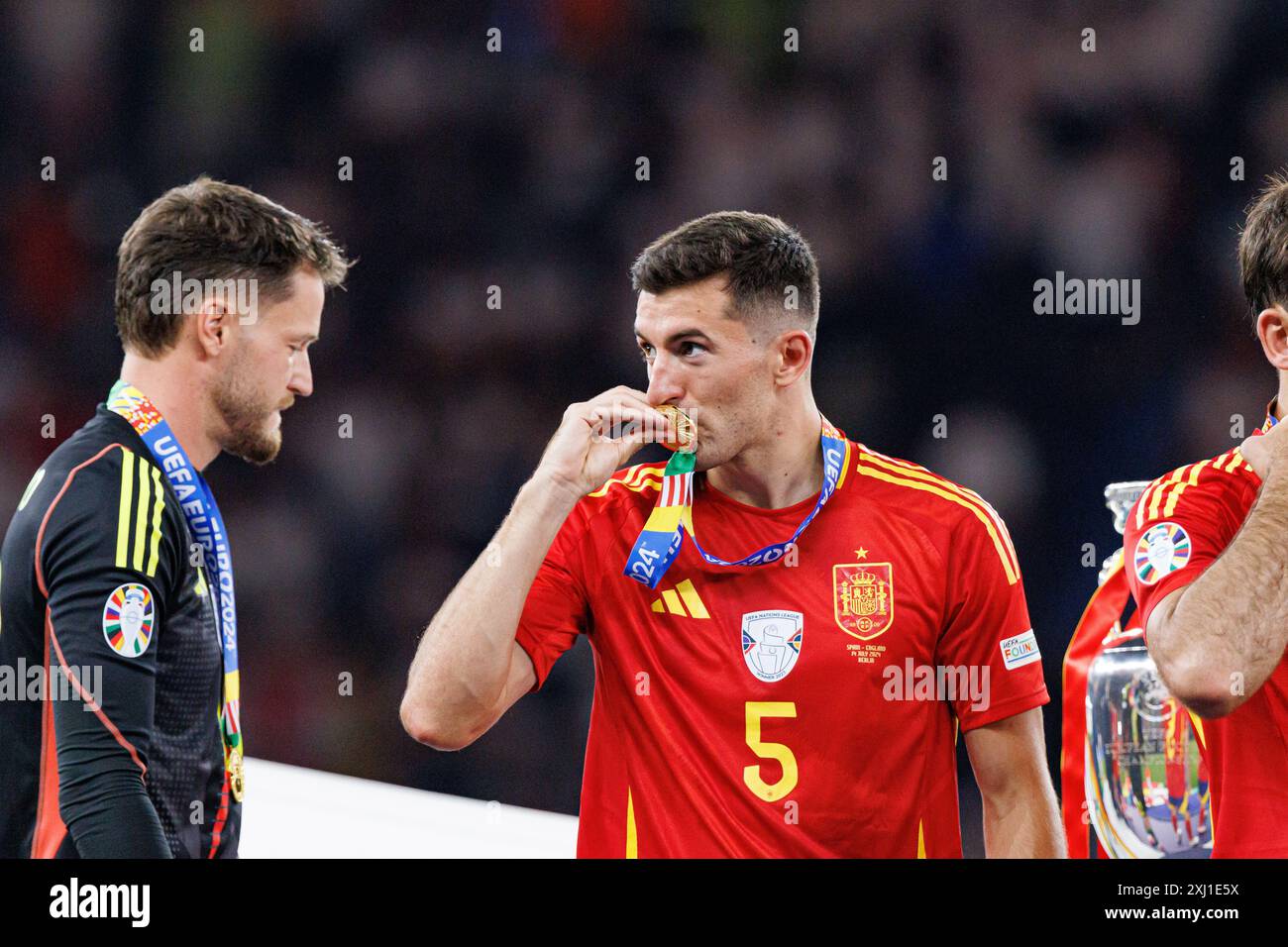 Daniel Vivian beim Endspiel der UEFA Euro 2024 zwischen den ...