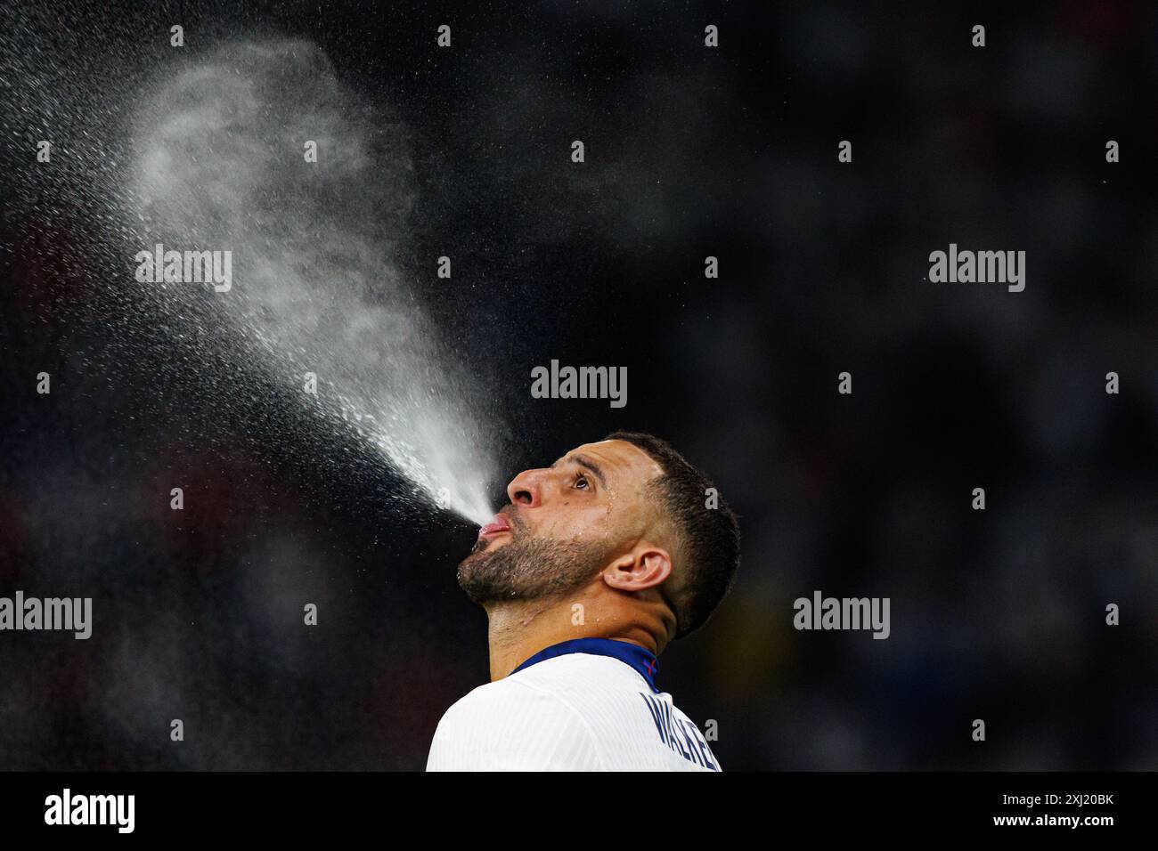 Kyle Walker beim Endspiel der UEFA Euro 2024 zwischen den ...