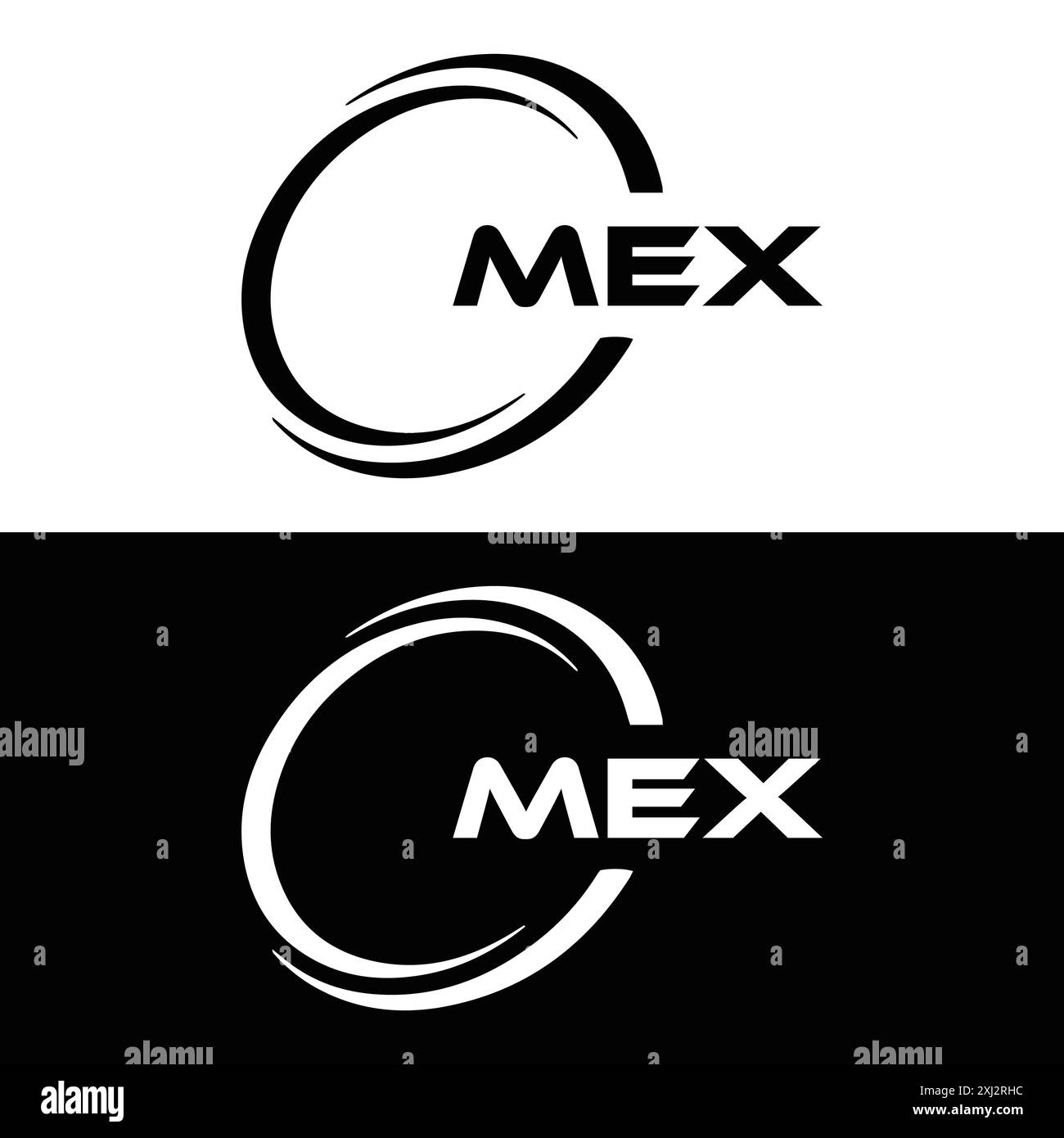 Mex logo design Stock-Vektorgrafiken kaufen - Alamy