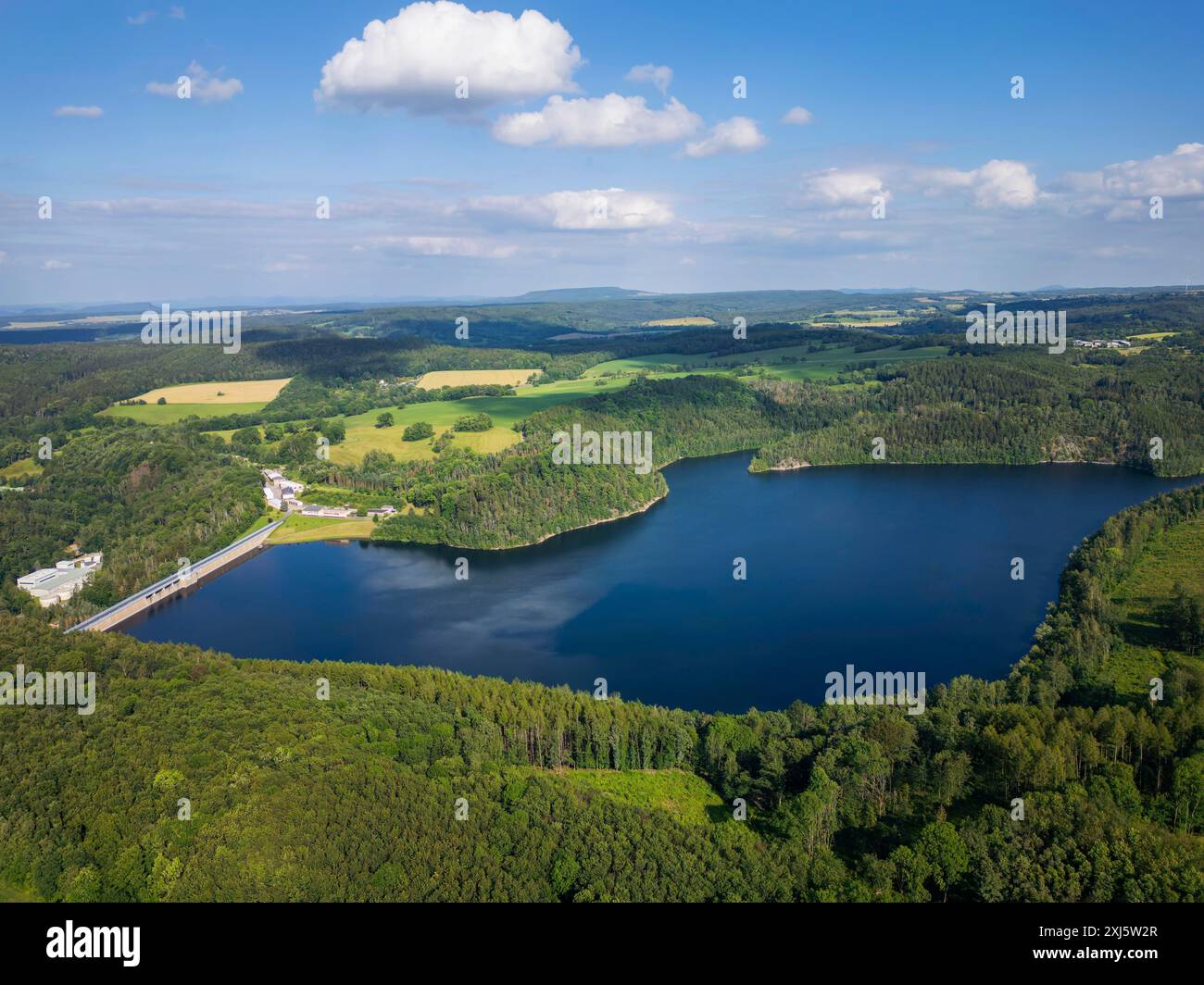 Der Gottleuba-Staudamm ist ein Staudamm, der den gleichnamigen Fluss im ...